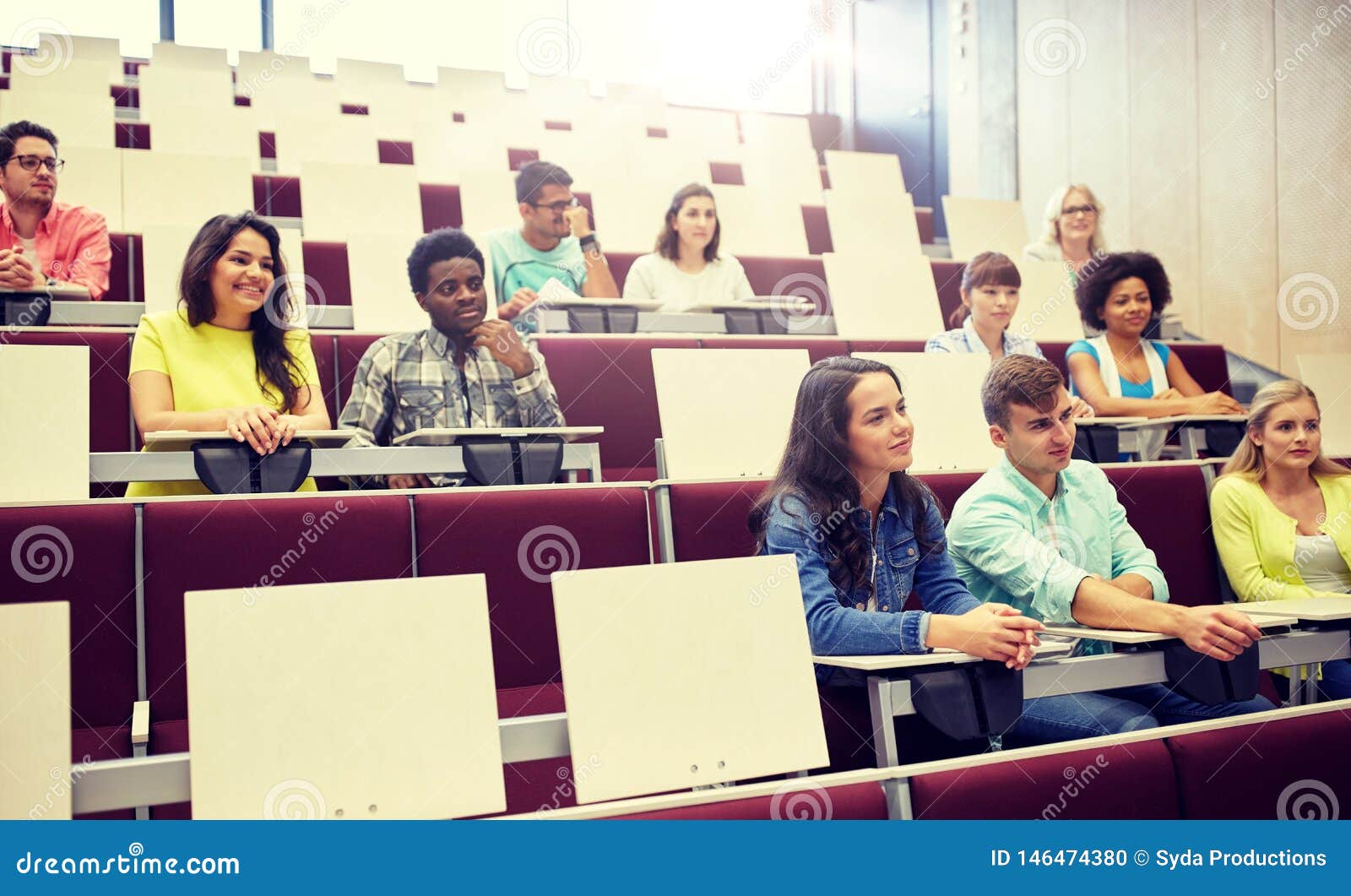 Group of International Students at Lecture Stock Photo - Image of ...