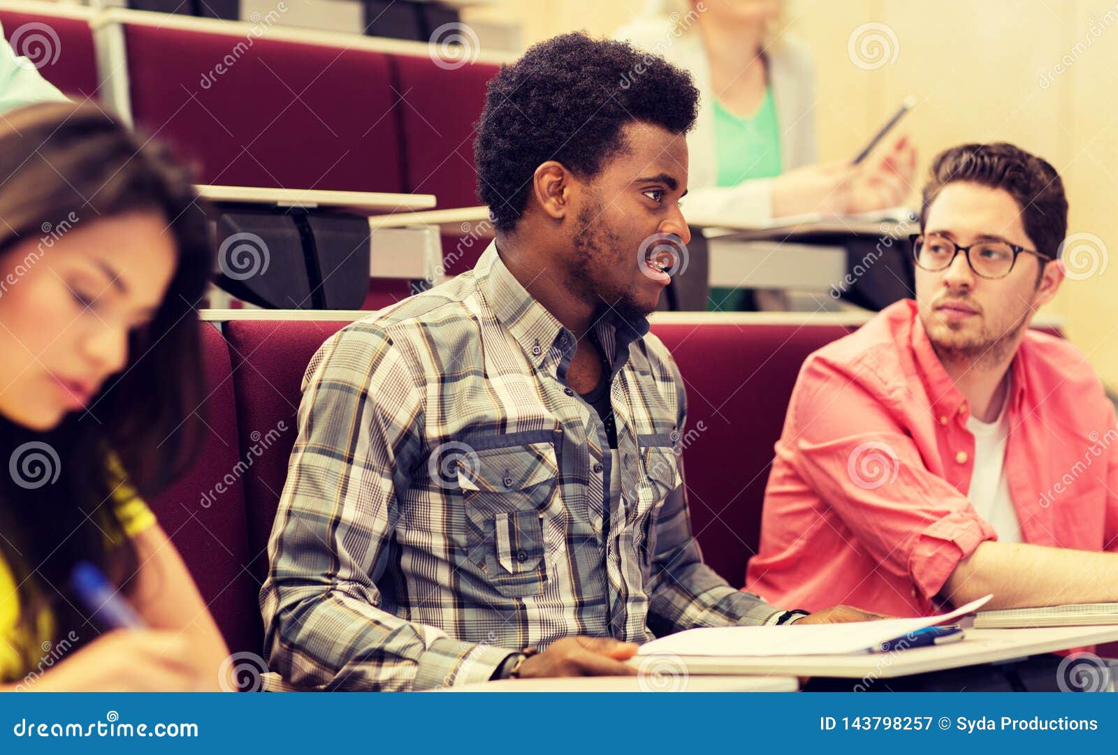 Group of International Students on Lecture Stock Image - Image of group ...