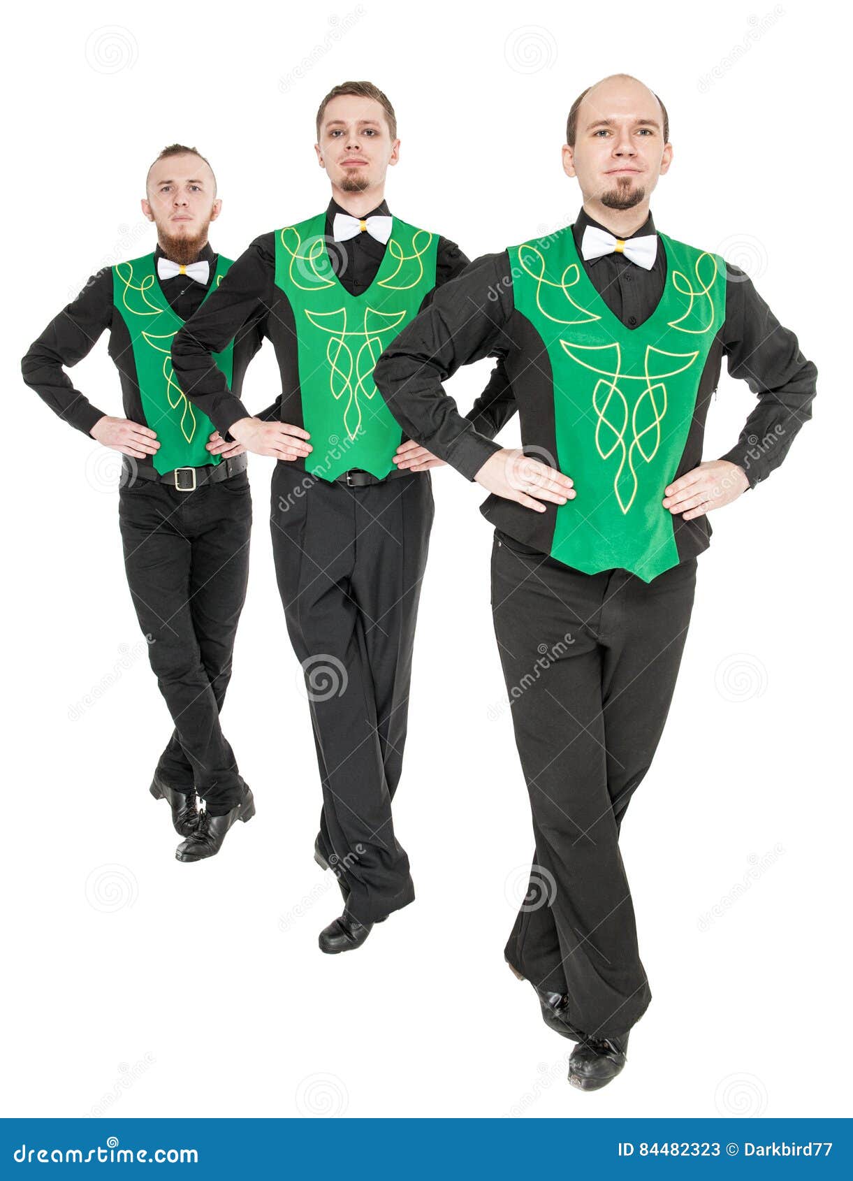 Group of Irish Dancers Isolated Stock Image - Image of beautiful ...