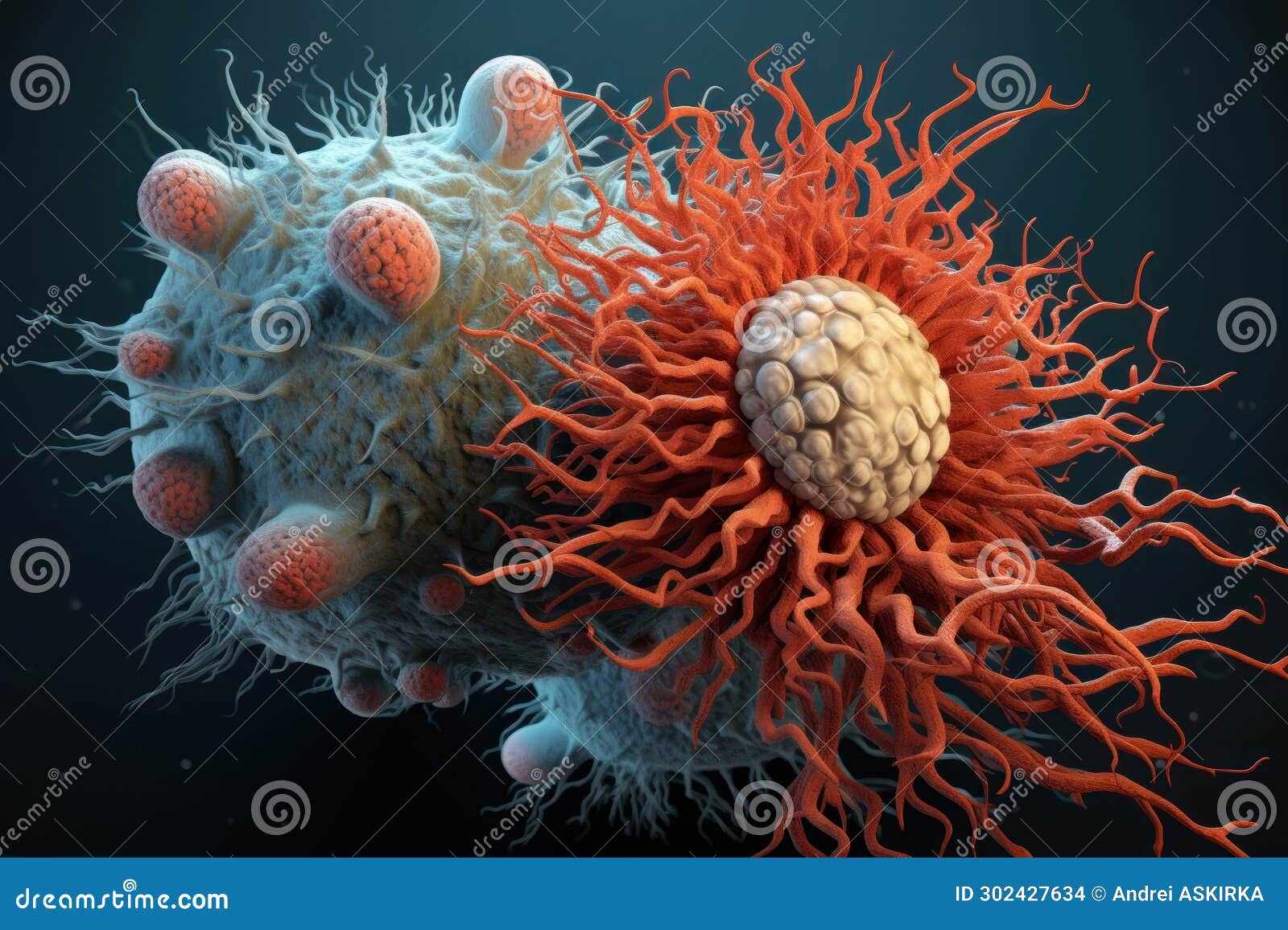 Group of Isolated Cancer Cells Stock Illustration - Illustration of ...