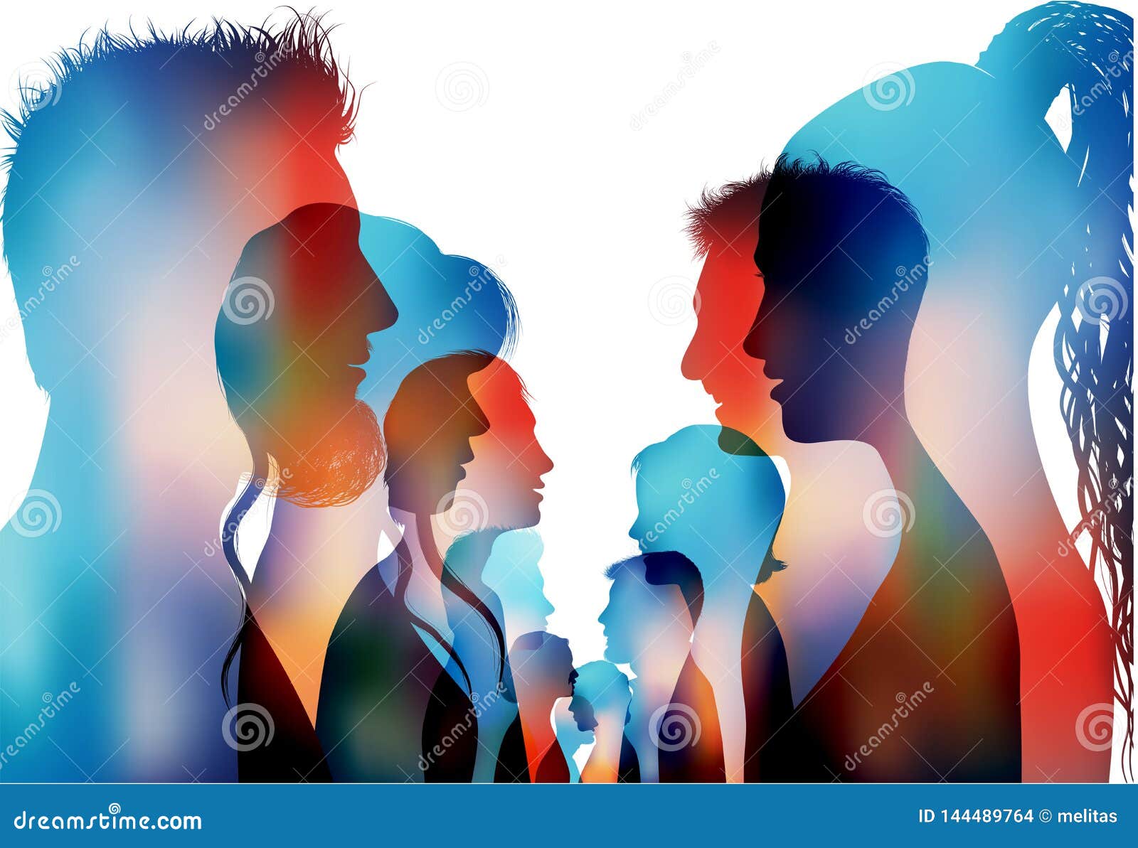Racial Equality, Anti Discrimination Infographic. Cartoon Vector ...