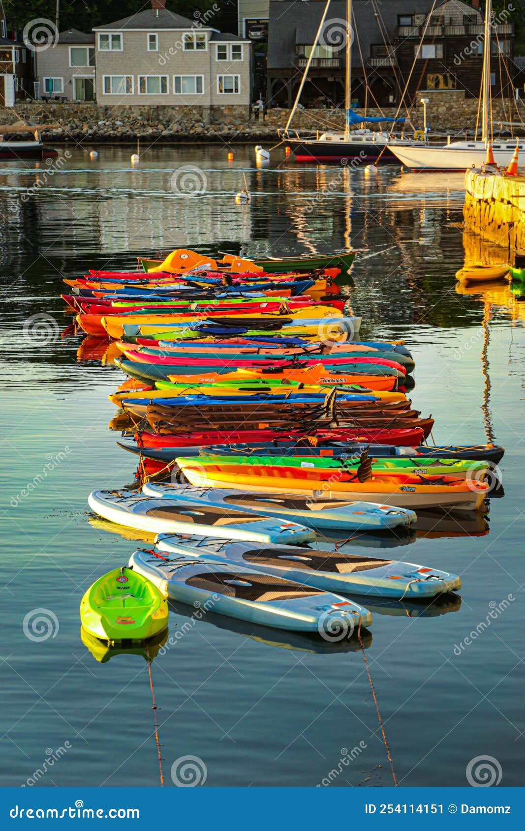 Group of kayaks colorful editorial photo. Image of group - 254114151