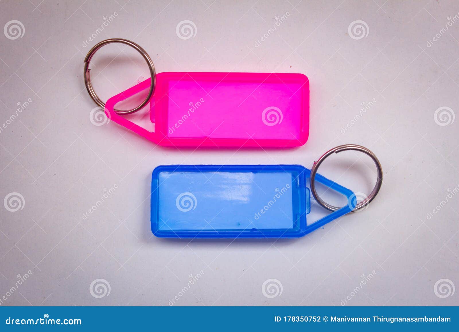 Group of Key Chains with Tag Option Stock Photo - Image of business ...