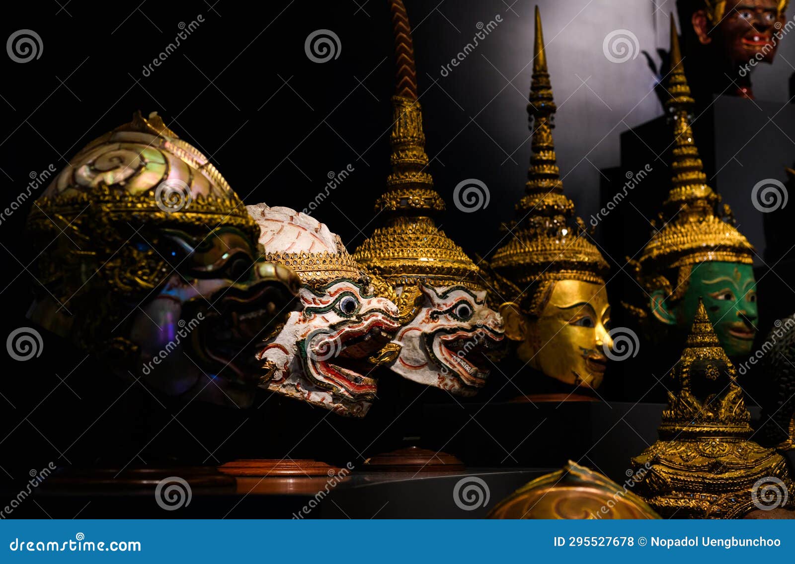Group of Khon Mask a Royal Thai Dance Editorial Stock Photo - Image of ...