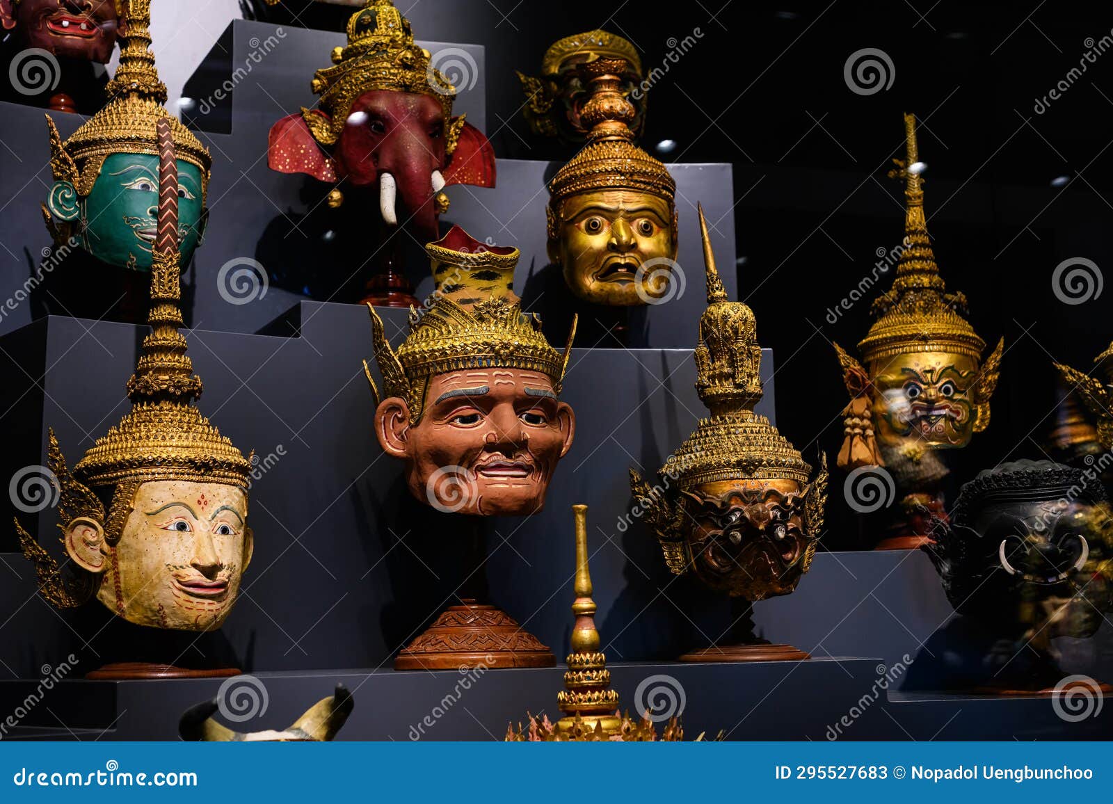 Group of Khon Mask a Royal Thai Dance Editorial Stock Photo - Image of ...