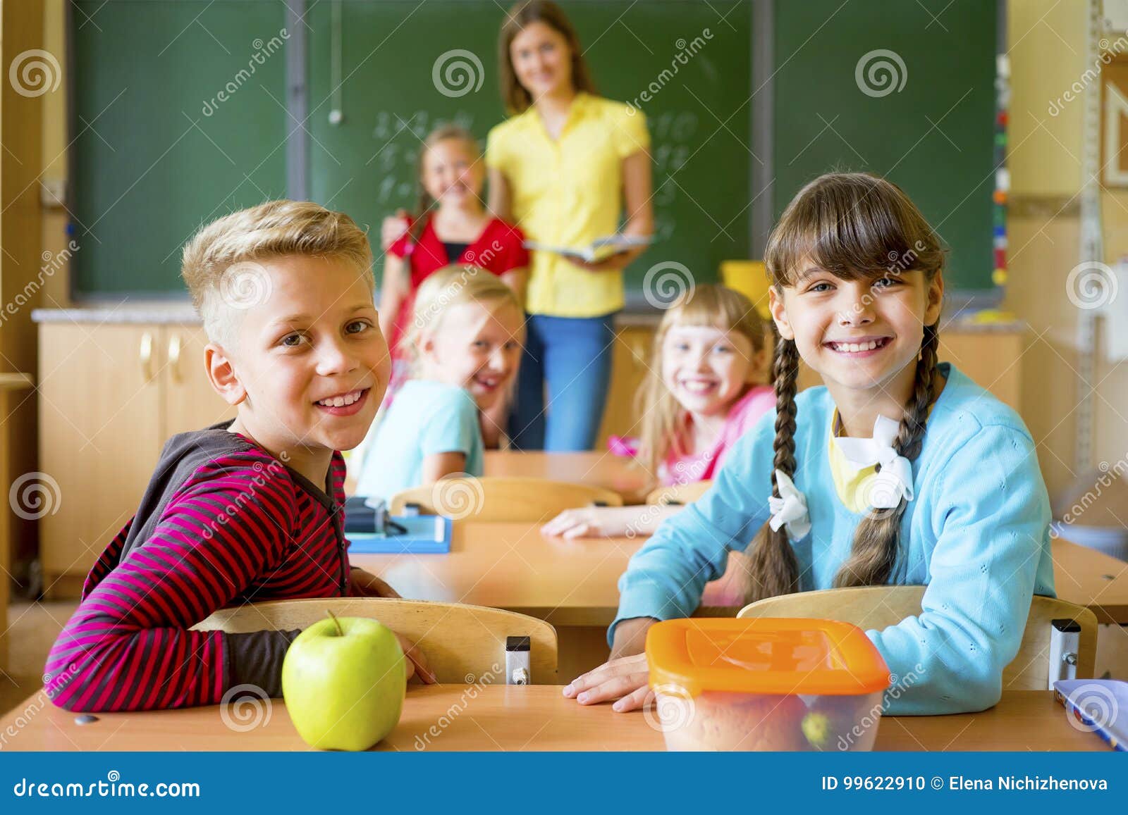 Kids in classroom stock photo. Image of learn, lesson - 99622910