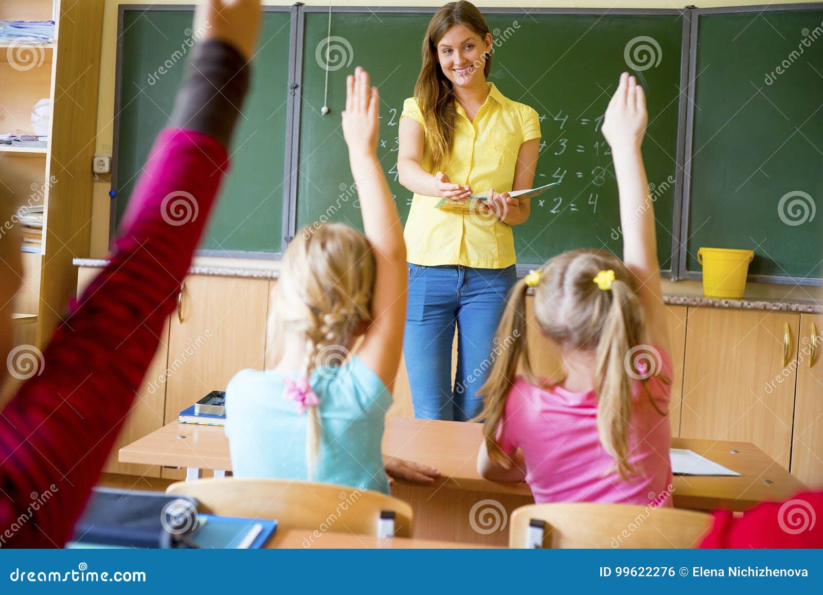 Kids on a lesson stock photo. Image of knowledge, outdoors - 99622276