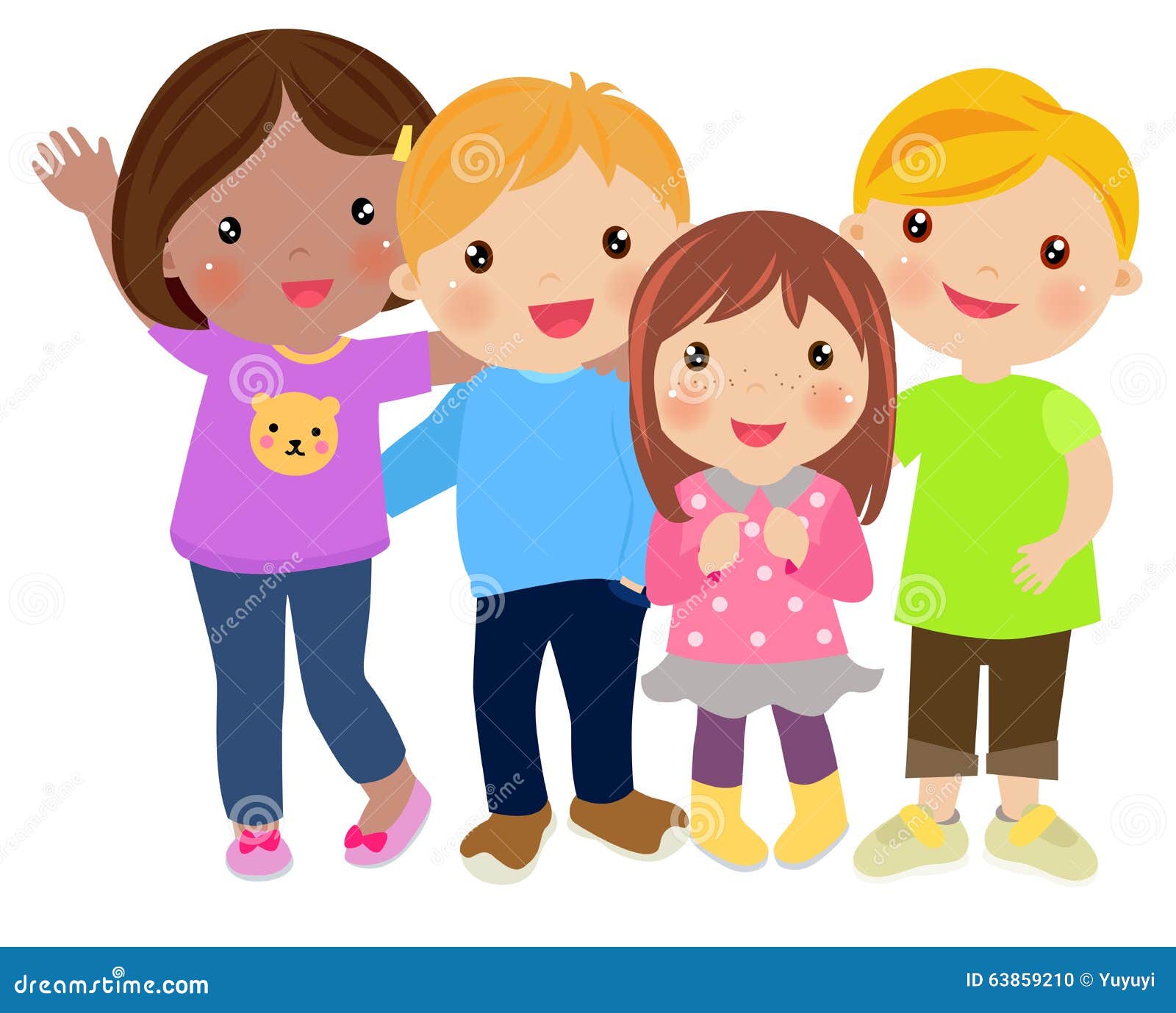 Group of kids collection stock vector. Illustration of cartoon - 63859210