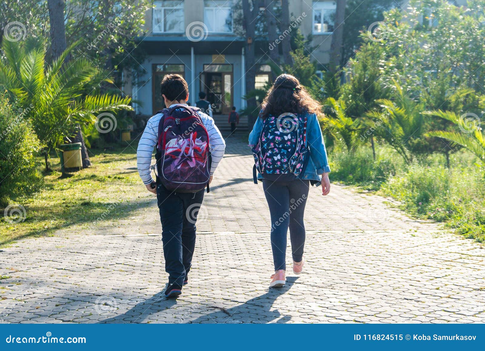 Group of Kids Going To School, Education Editorial Image - Image of ...