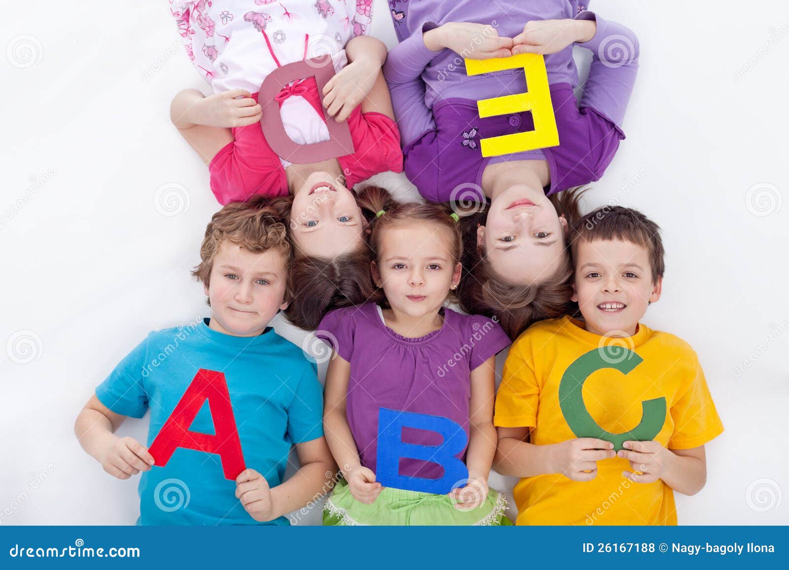 Group of Kids Holding Alphabetical Letters Stock Photo - Image of ...