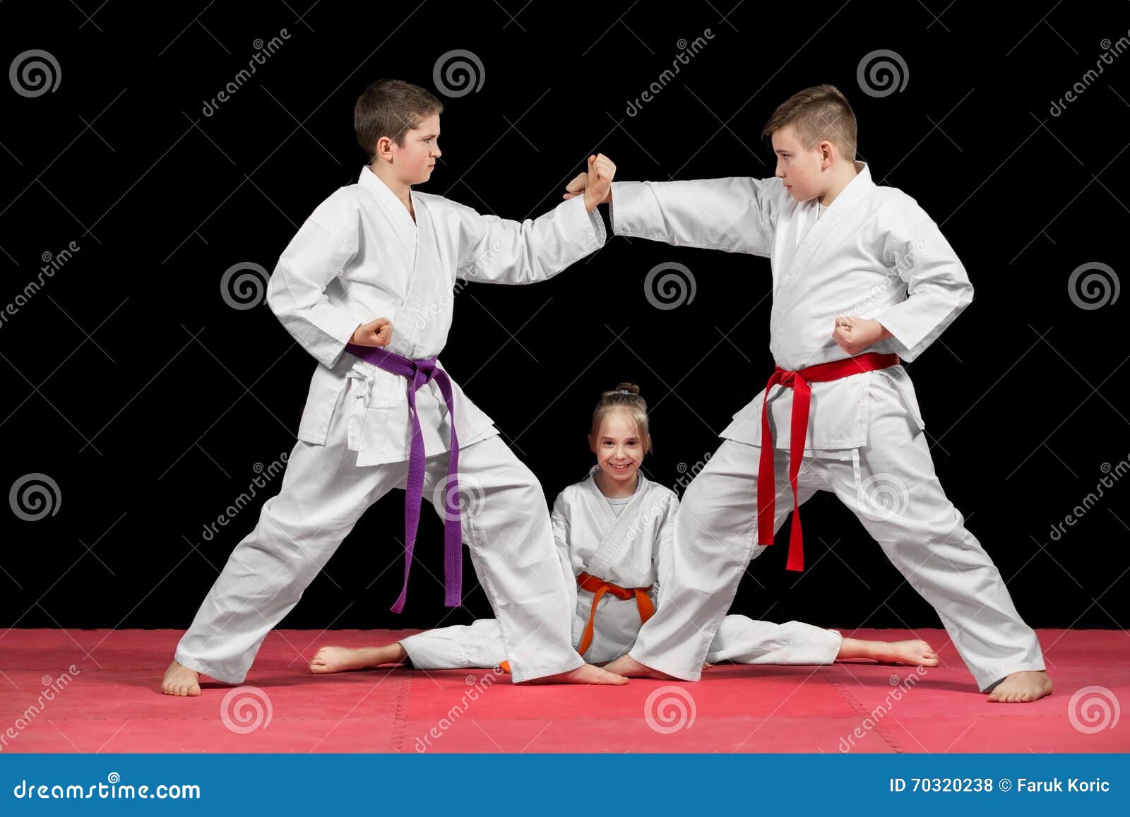 Group Kids Karate Martial Arts Stock Photo - Image of confidence, judo ...