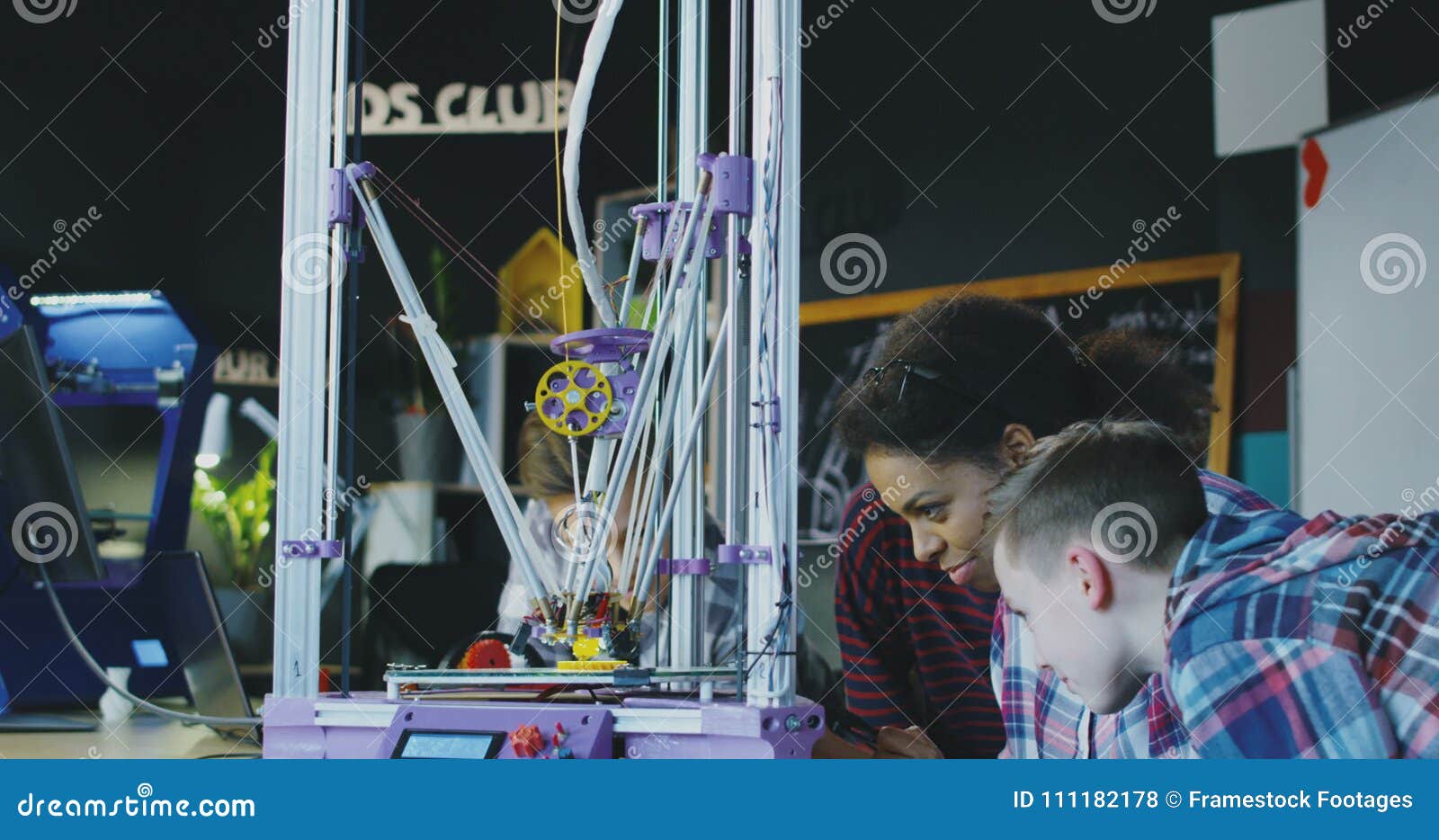 Schoolchildren Exploring Technology in Lab Stock Footage - Video of ...
