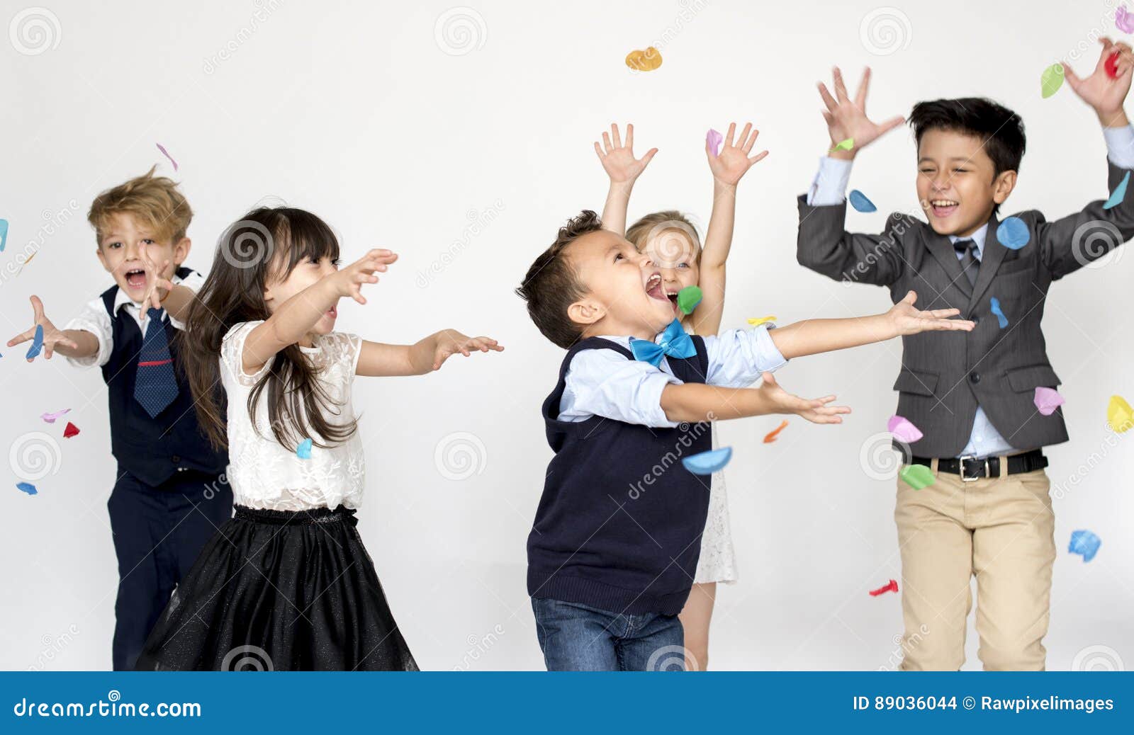 Group of Kids Party Event Festive Celebration Stock Photo - Image of ...