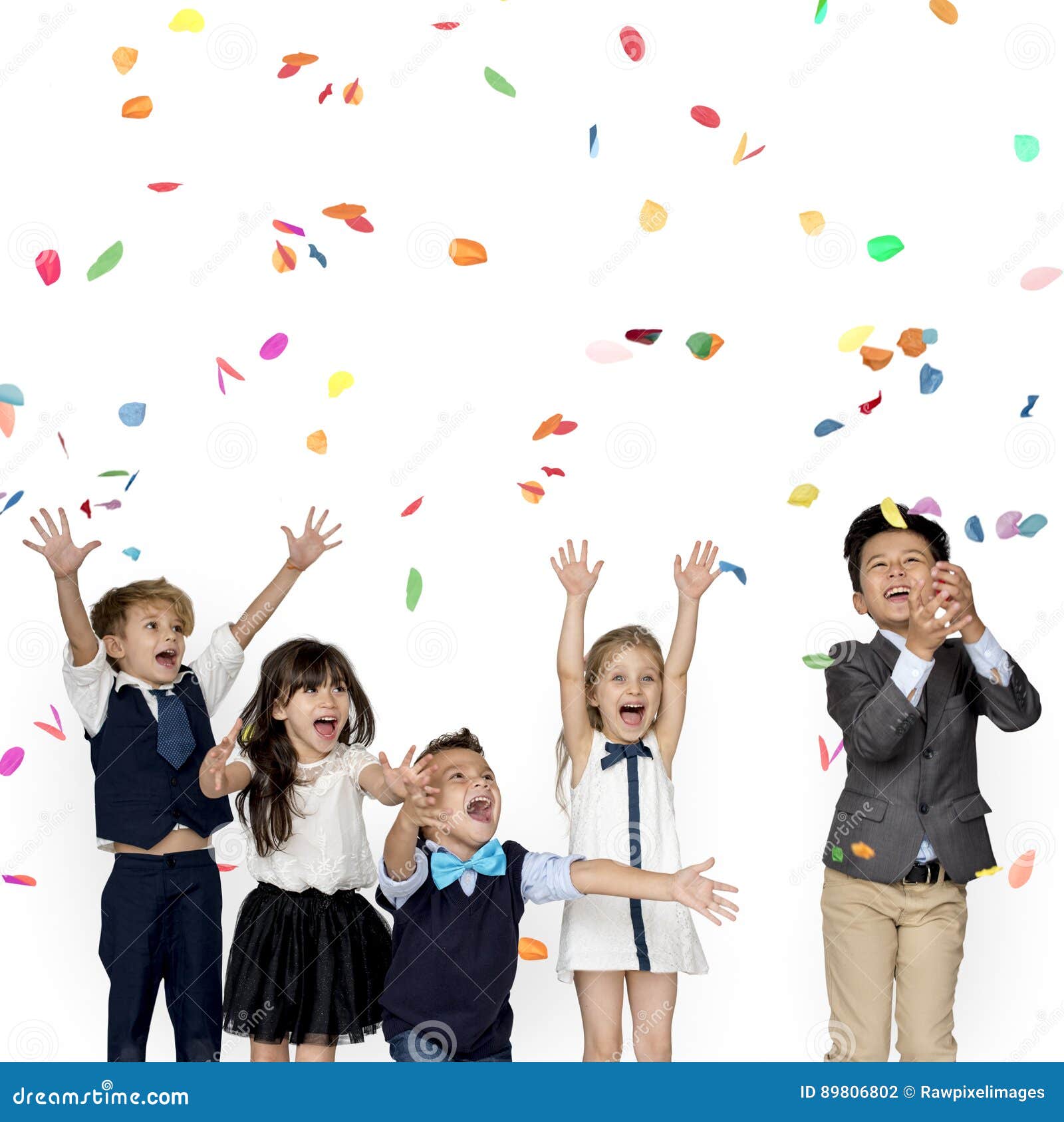 Group of Kids Party Event Festive Celebration Stock Photo - Image of ...