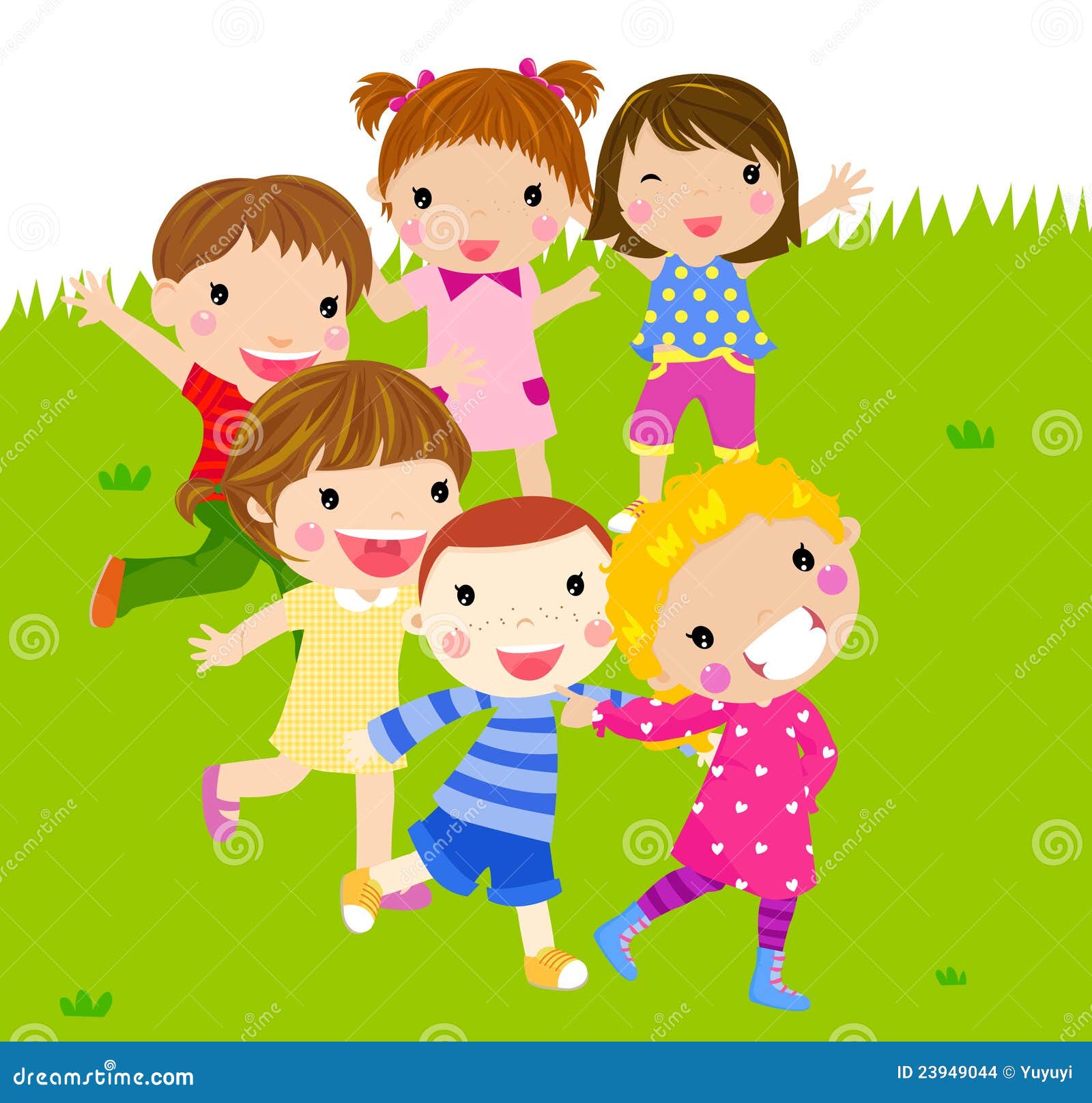 Large Group Of Children Clip Art
