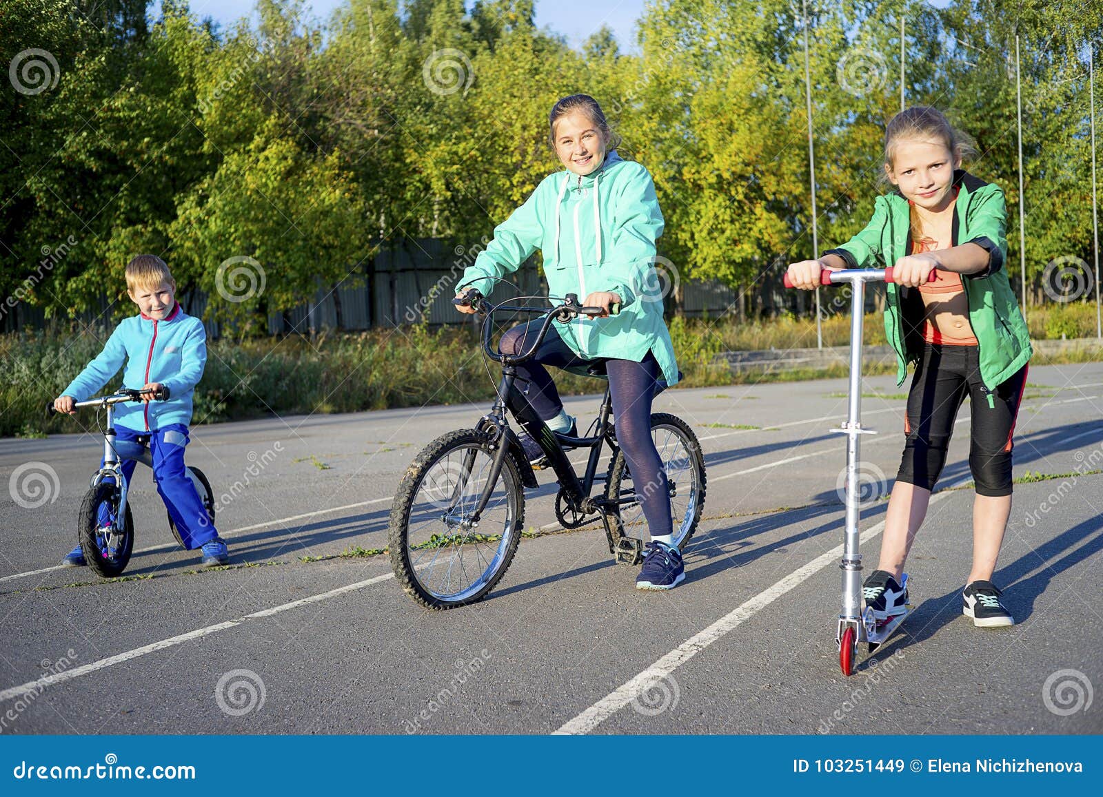 Kids on a stadium stock image. Image of healthy, field - 103251449