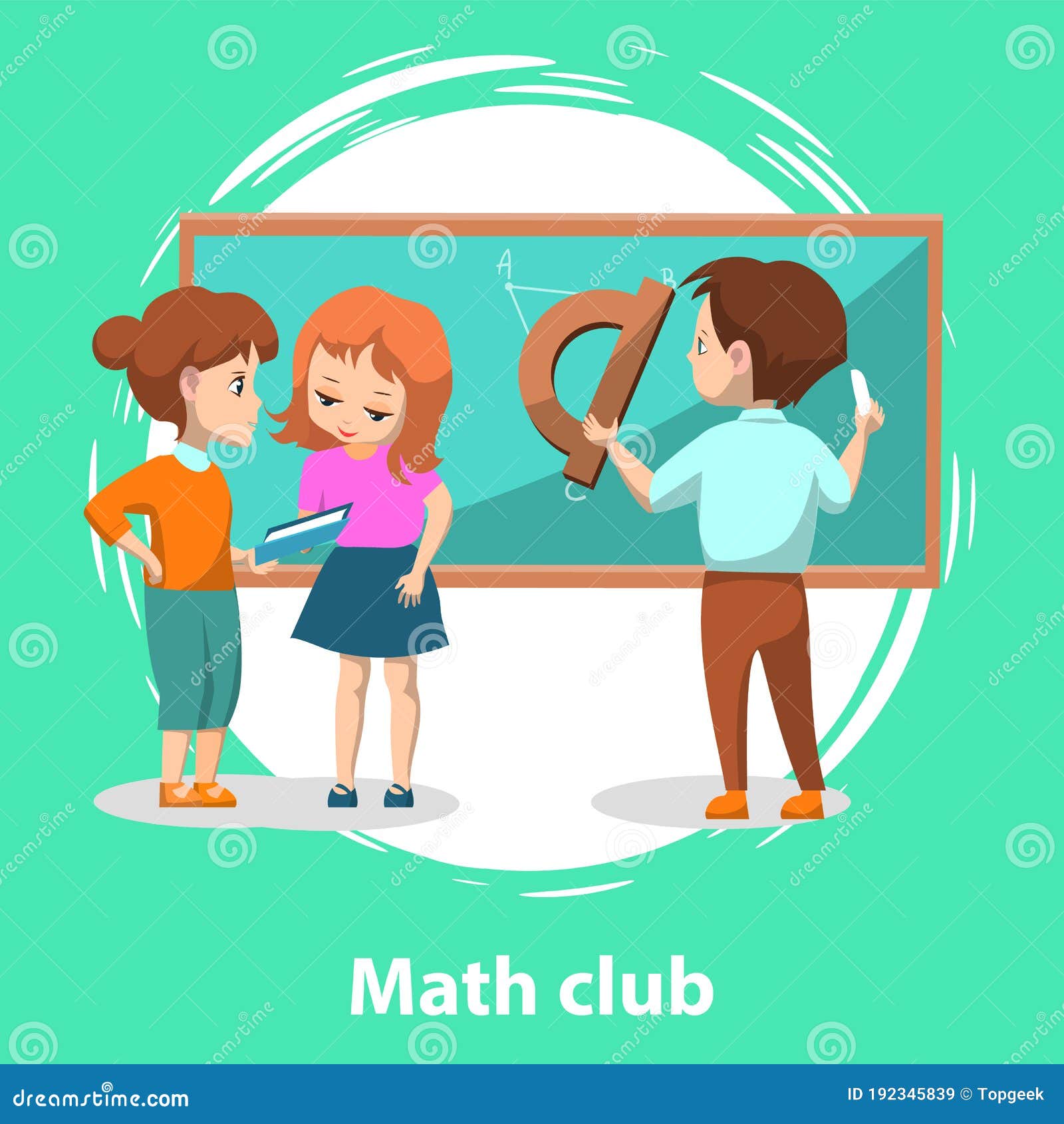 Group of Kids Solving Math Problems Vector Image Stock Vector ... Group of Kids Solving Math Problems Vector Image Stock Vector ...