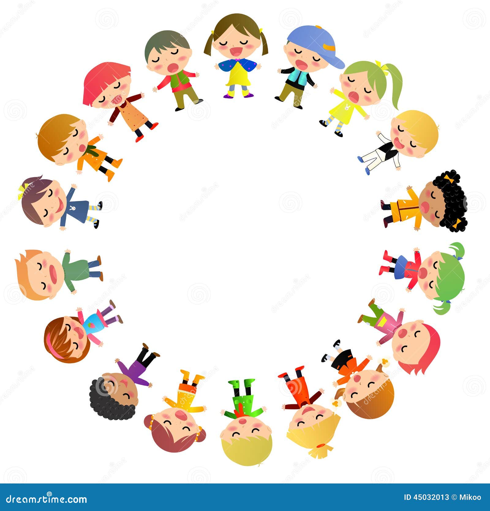 Group Of Kids In A Circle Clipart