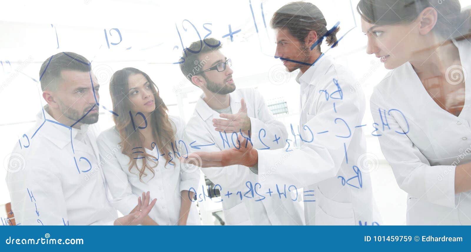 Group of Laboratory Employees. Stock Image - Image of chemist, clinic ...