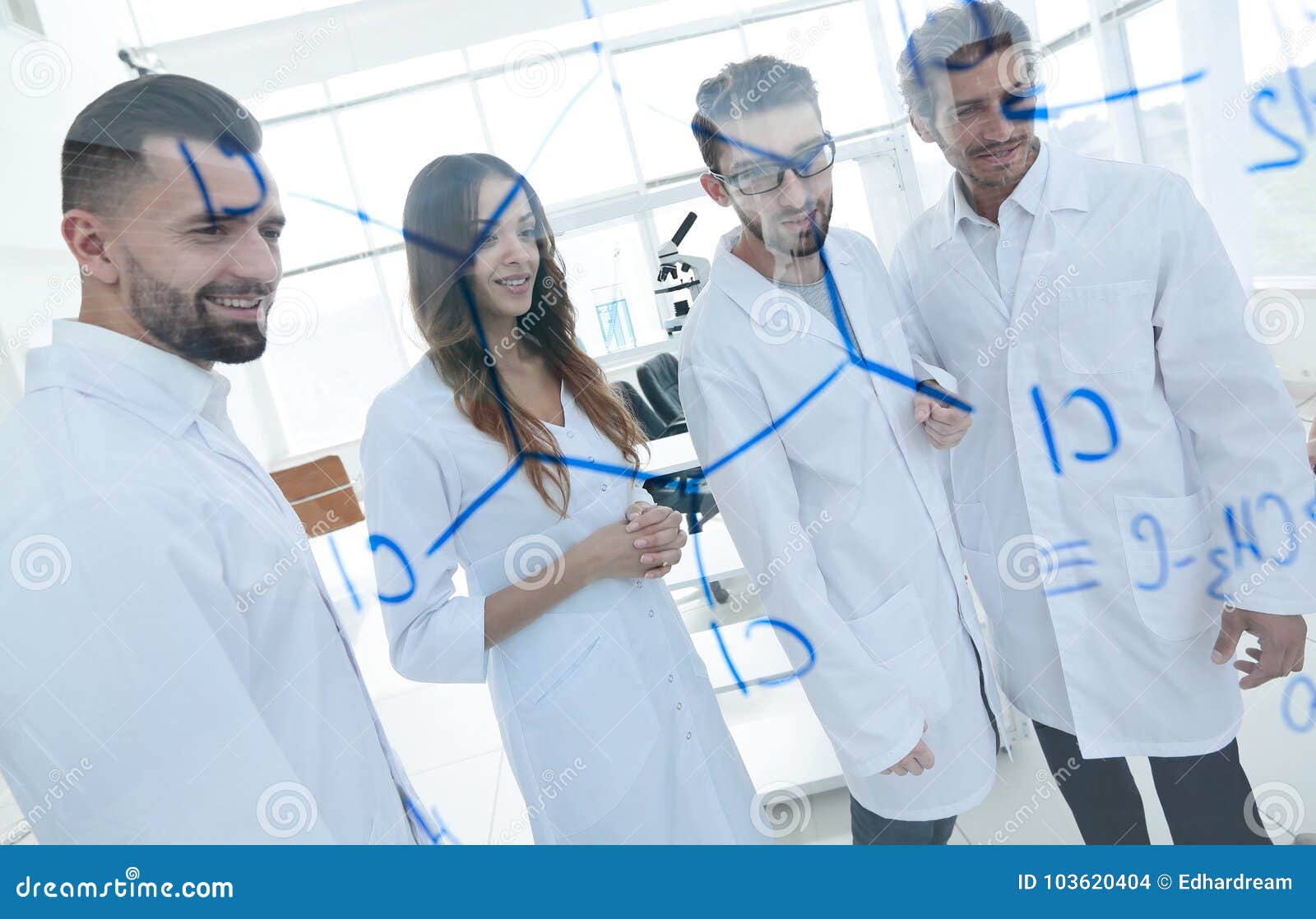 Group of Laboratory Employees. Stock Photo - Image of caucasian ...