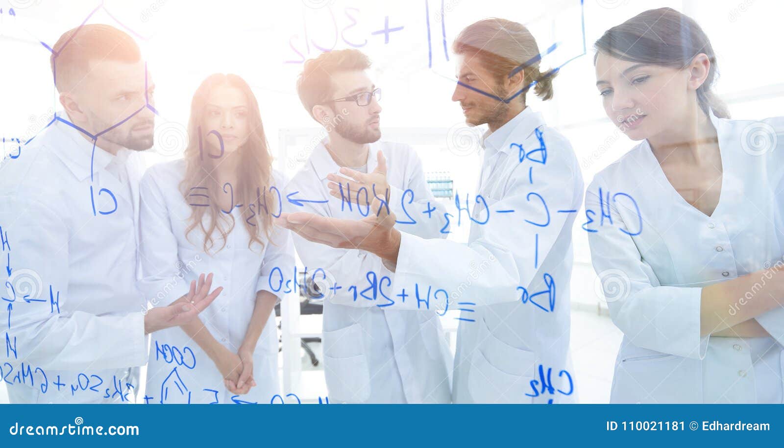 Group of Laboratory Employees. Stock Image - Image of conference ...