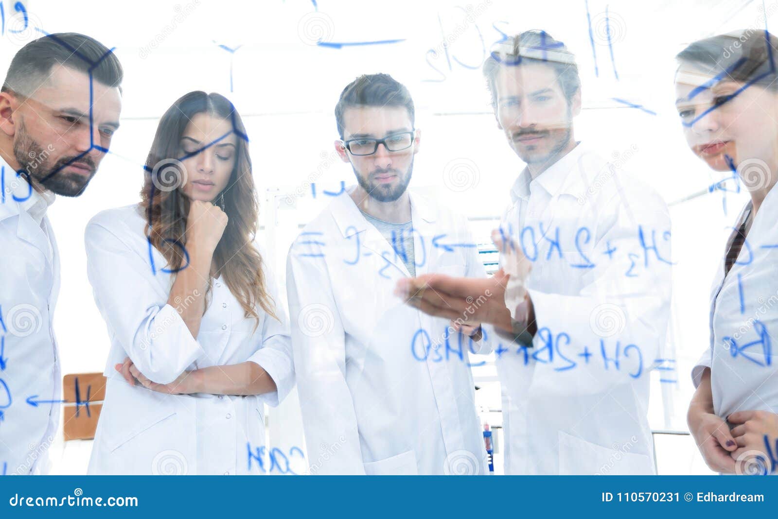 Group of Laboratory Employees. Stock Image - Image of nurse, chemist ...