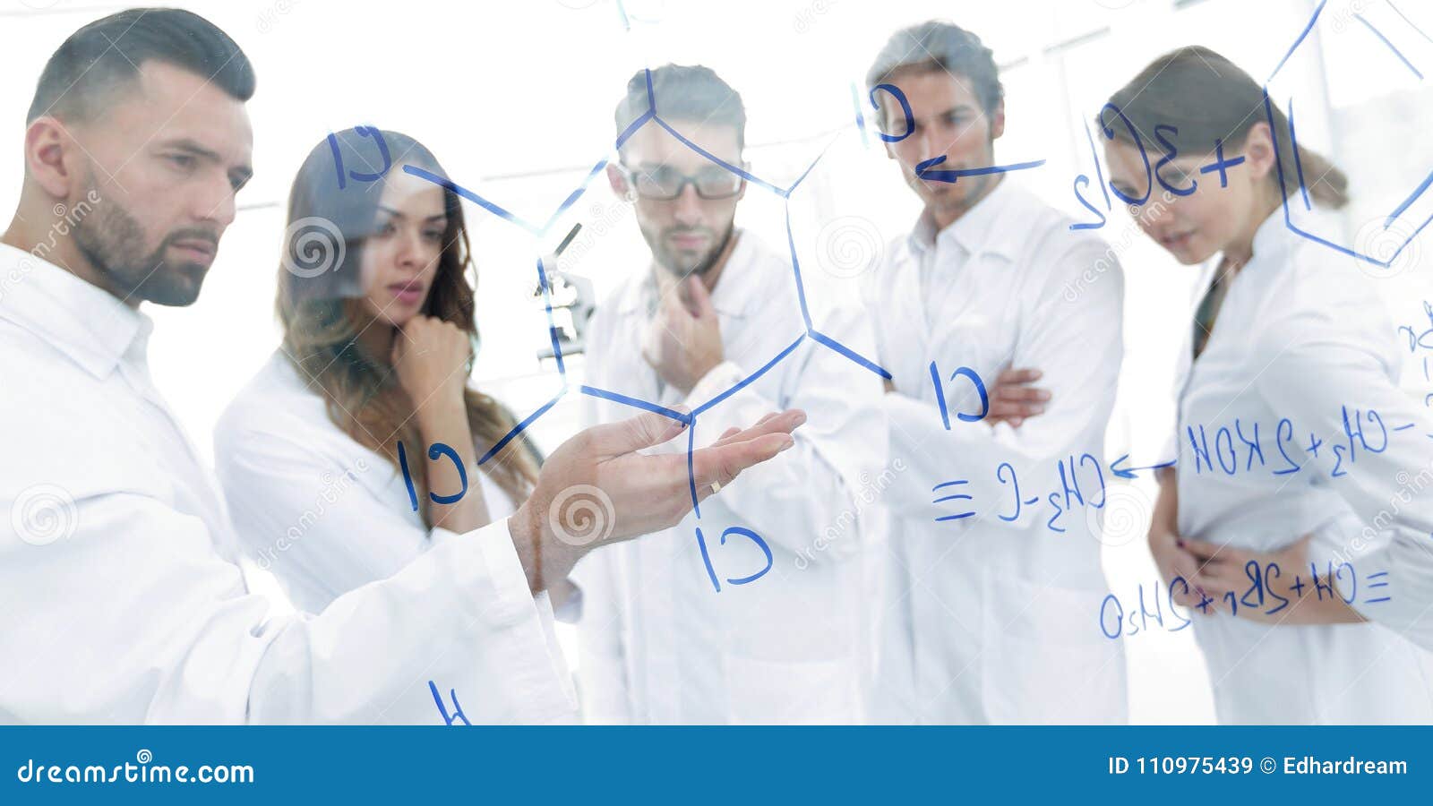 Group of Laboratory Employees. Stock Image - Image of microbiology ...