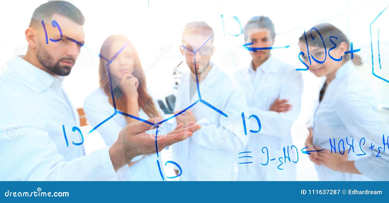 Group of Laboratory Employees. Stock Image - Image of molecular ...