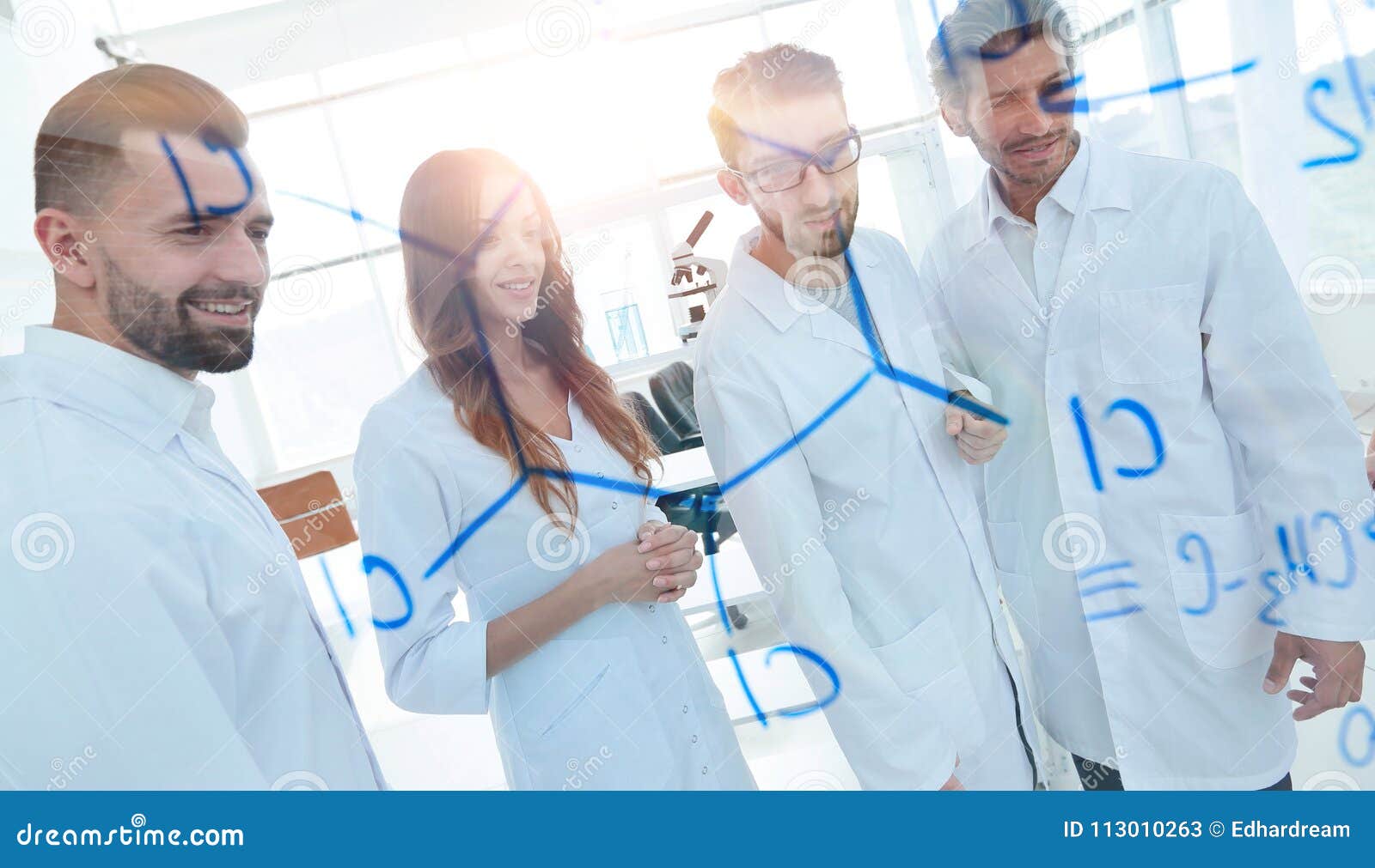 Group of Laboratory Employees. Stock Image - Image of examination ...