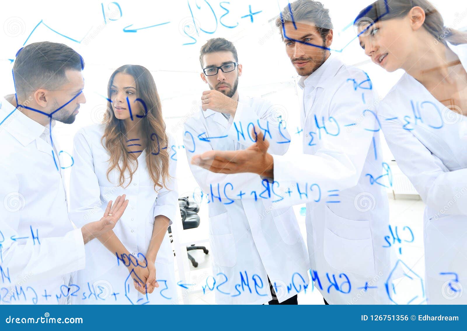 Group of Laboratory Employees. Stock Photo - Image of middle, group ...