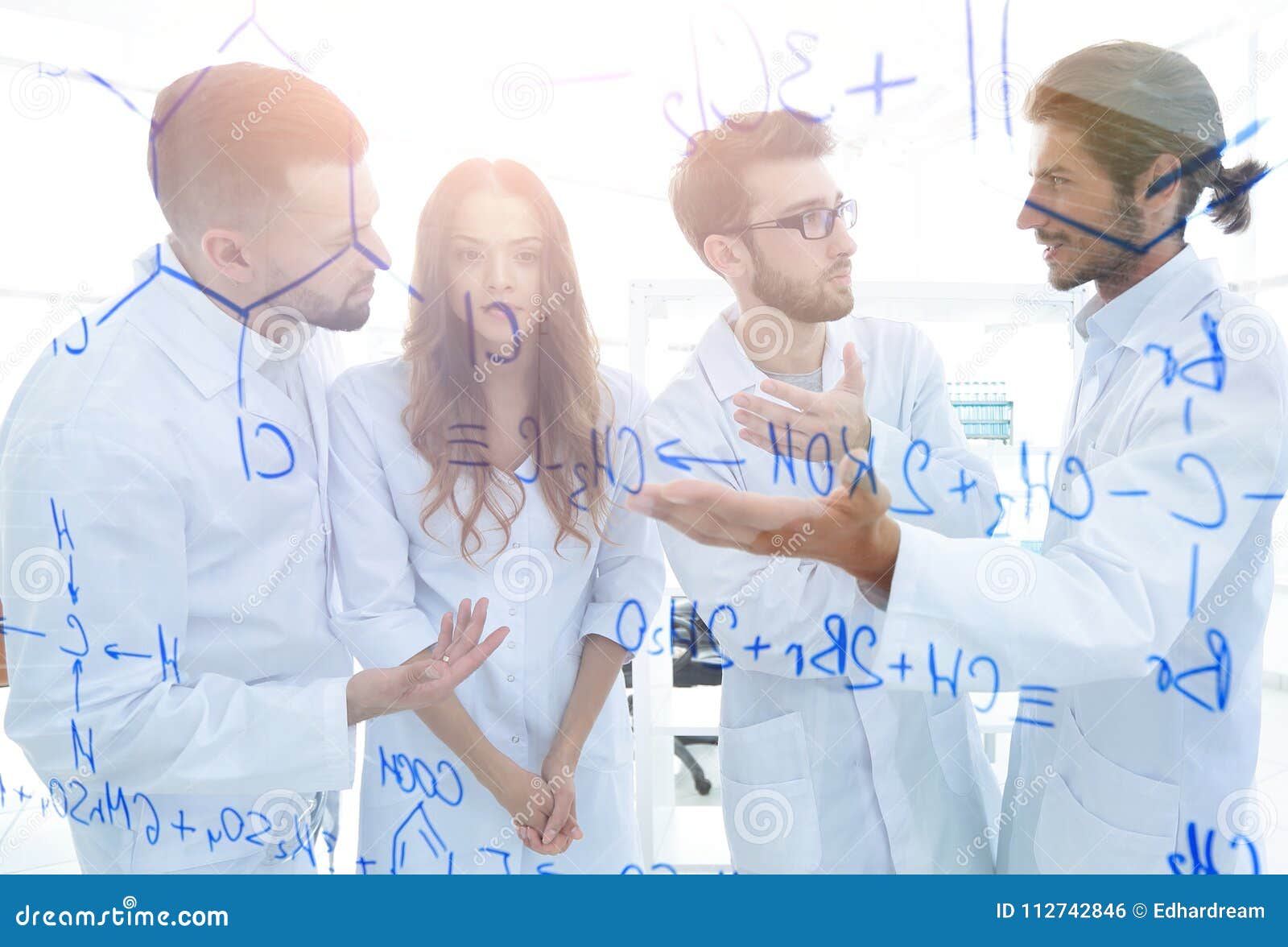 Group of Laboratory Employees. Stock Photo - Image of molecular, group ...