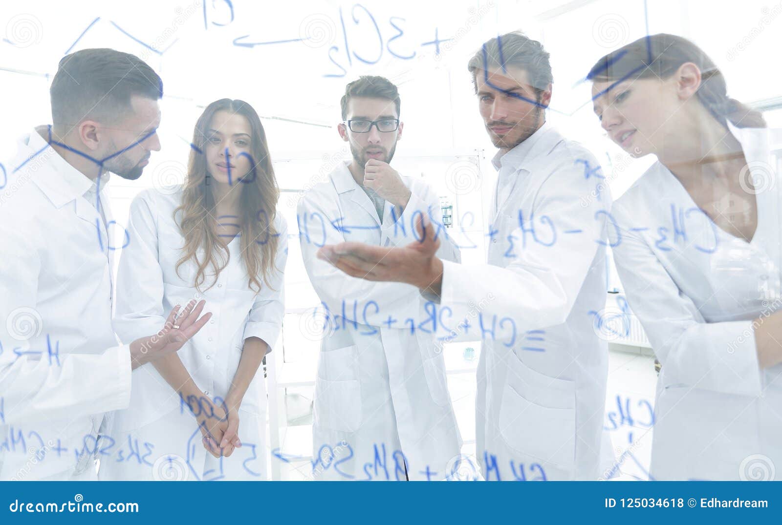 Group of Laboratory Employees. Stock Photo - Image of physics, care ...