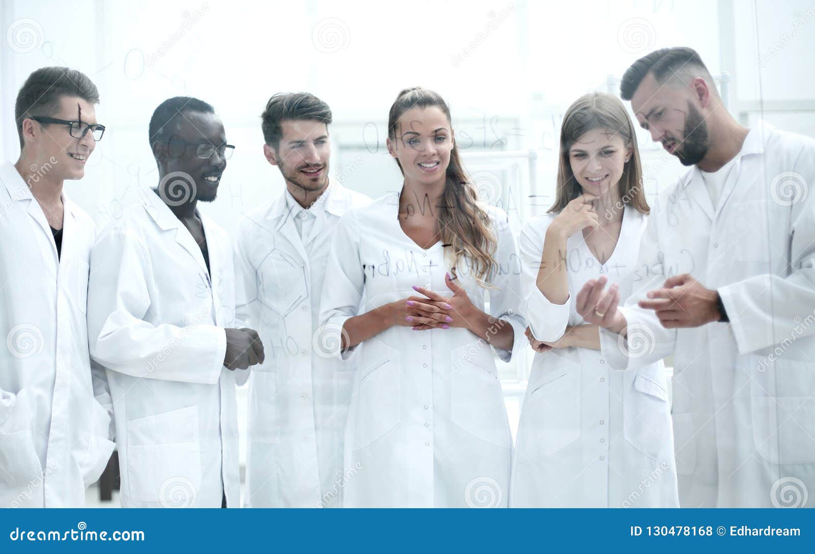 Group of Laboratory Employees. Stock Photo - Image of chemist ...
