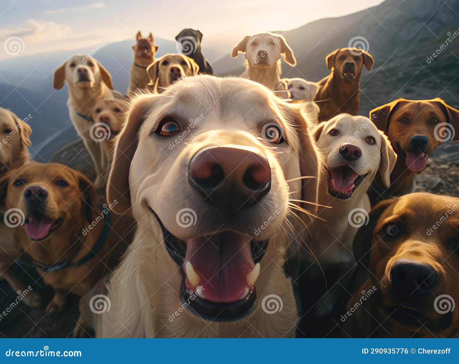 A group of Labradors stock photo. Image of retriever - 290935776