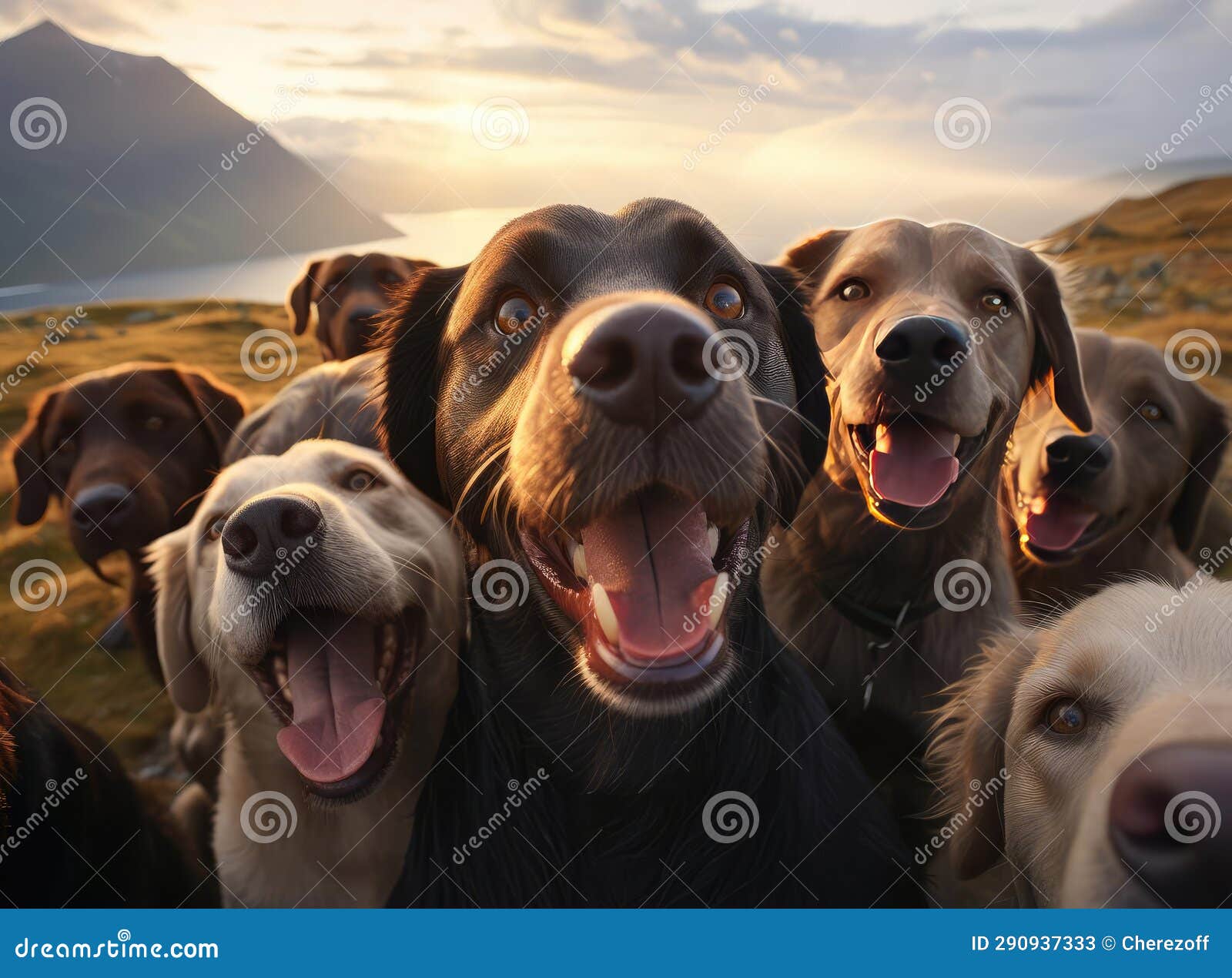 A group of Labradors stock image. Image of mammal, toller - 290937333