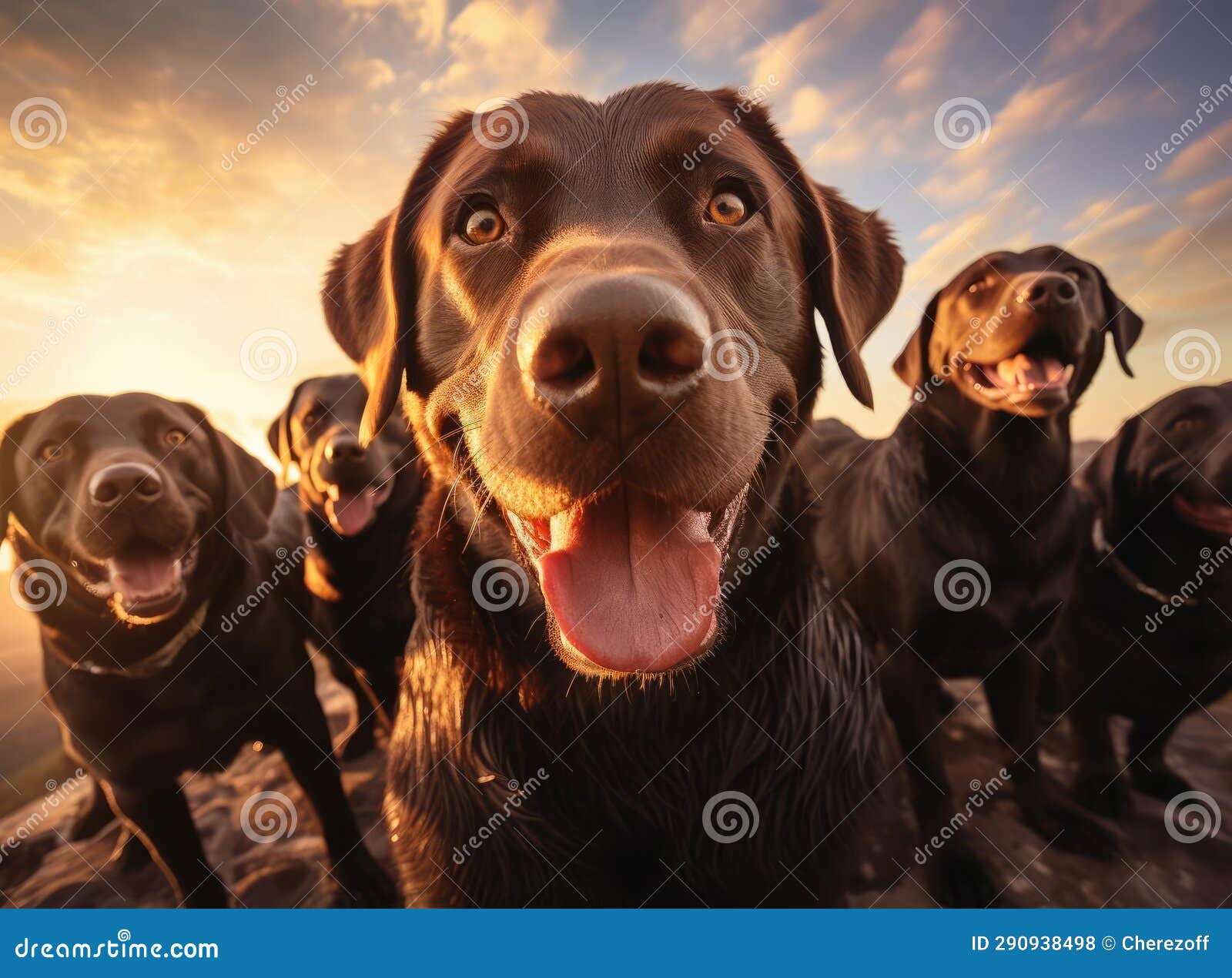 A group of Labradors stock photo. Image of labrador - 290938498