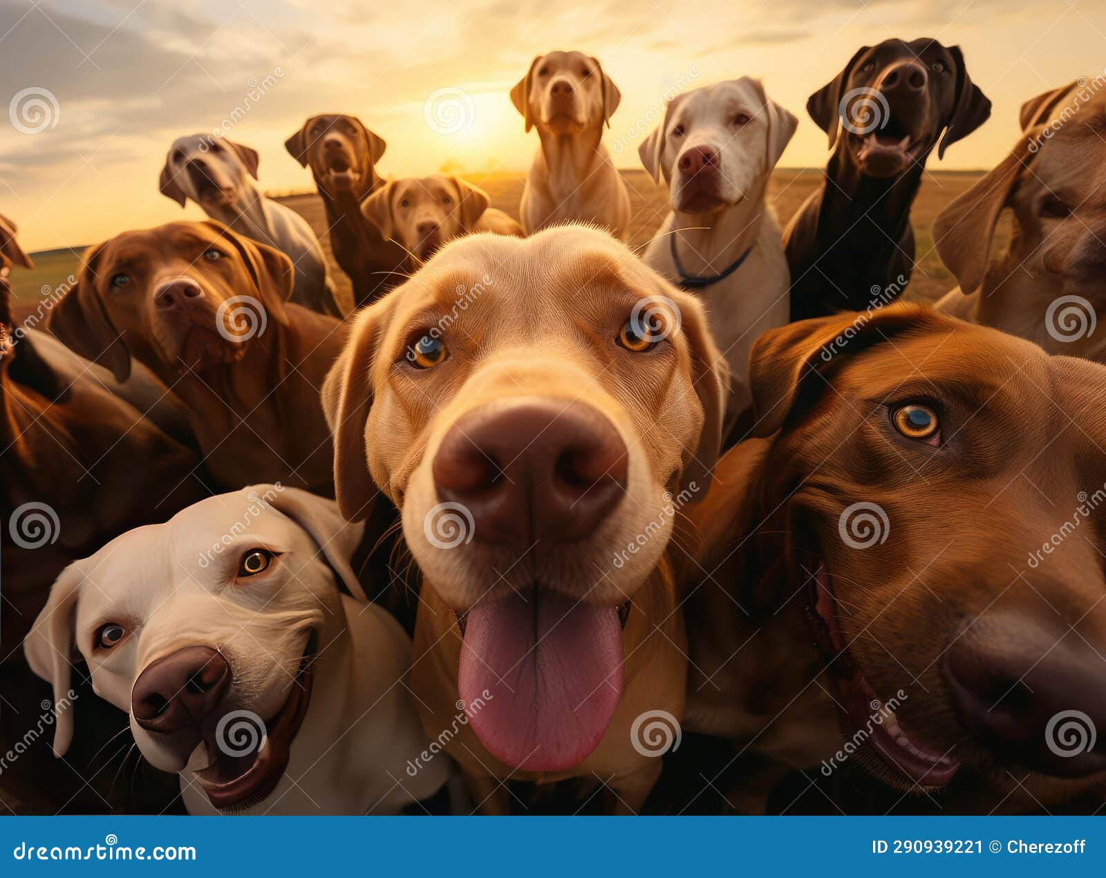 A group of Labradors stock image. Image of domestic - 290939221
