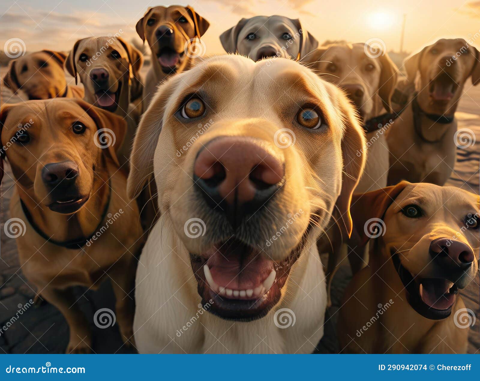 A group of Labradors stock photo. Image of toller, domestic - 290942074
