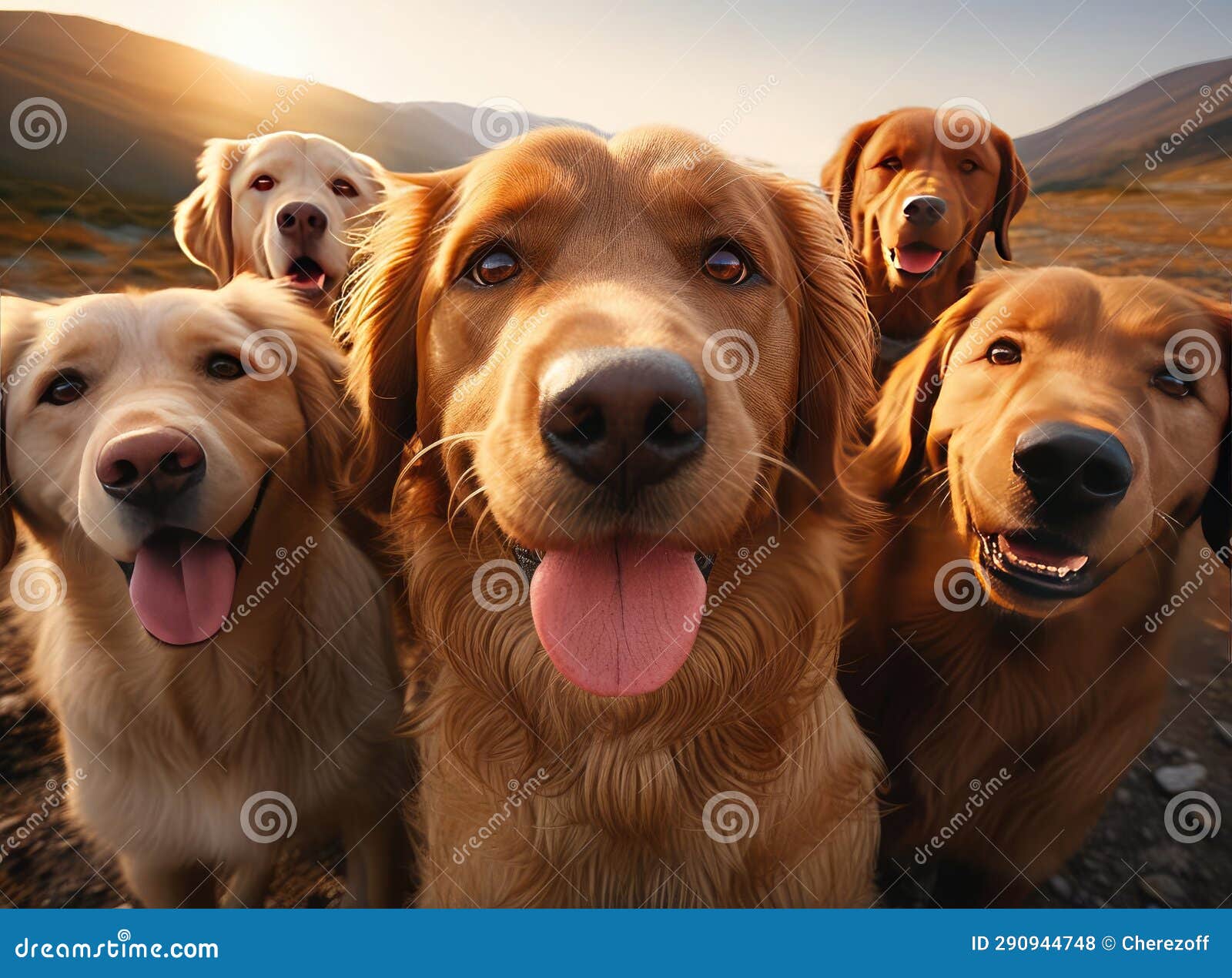 A group of Labradors stock photo. Image of obedience - 290944748