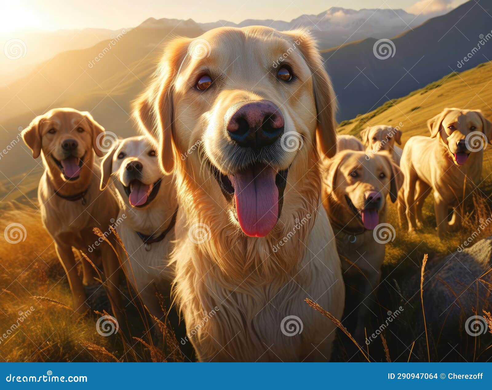 A group of Labradors stock photo. Image of studio, labrador - 290947064