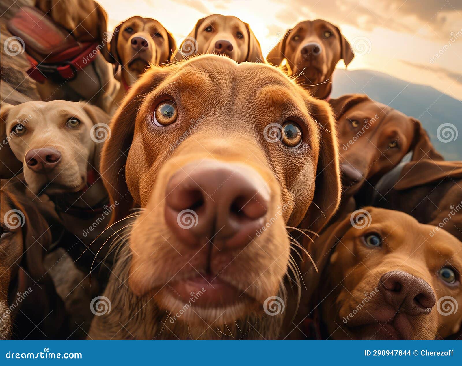 A group of Labradors stock photo. Image of together - 290947844