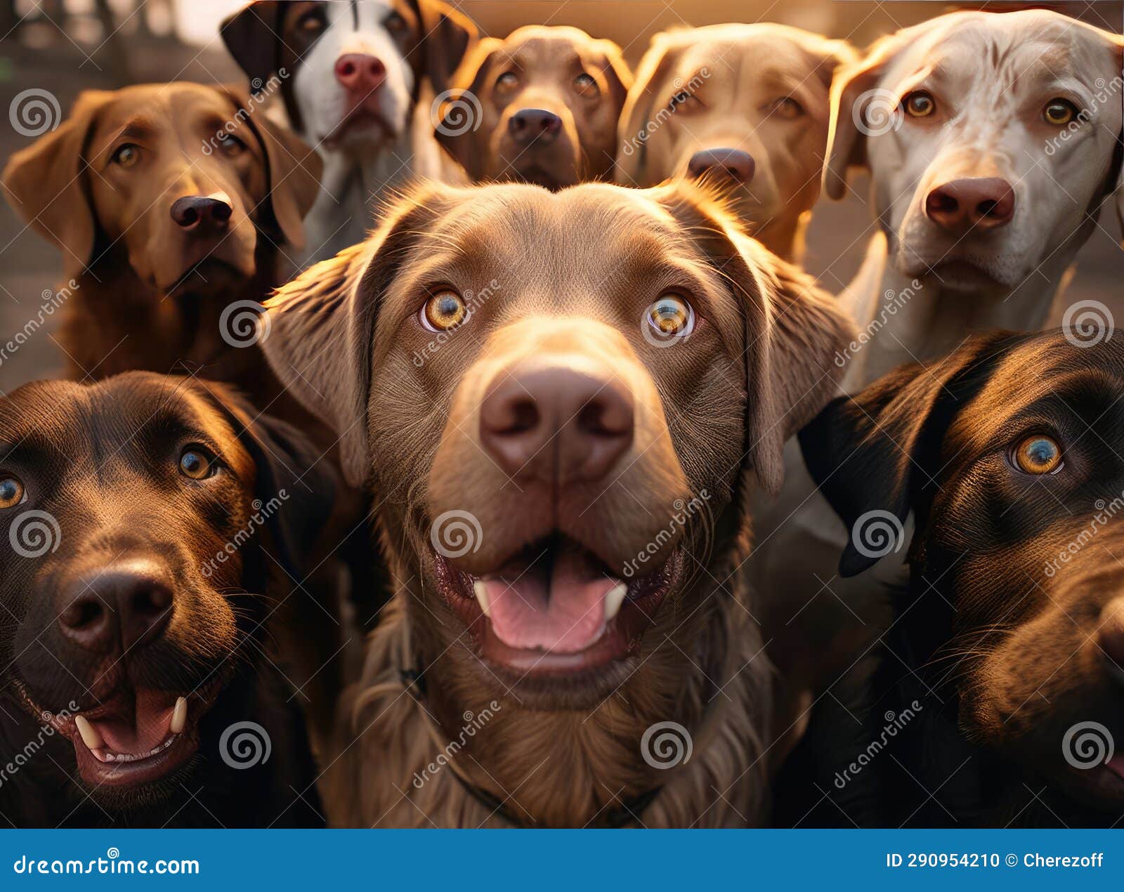 A group of Labradors stock photo. Image of beagle, obedience - 290954210