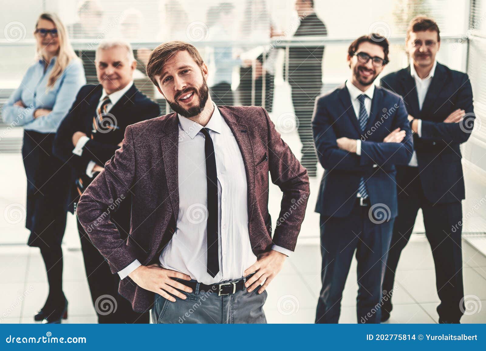 Group of Leading Experts Standing in the Office. Stock Photo - Image of ...