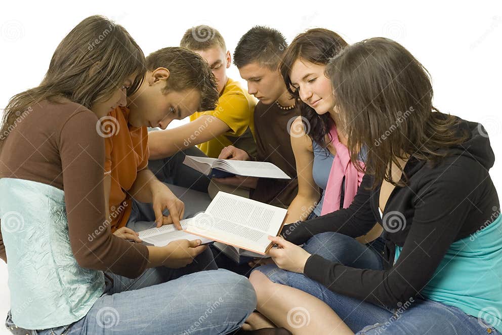 Group of learners stock image. Image of read, acuaintances - 2386371