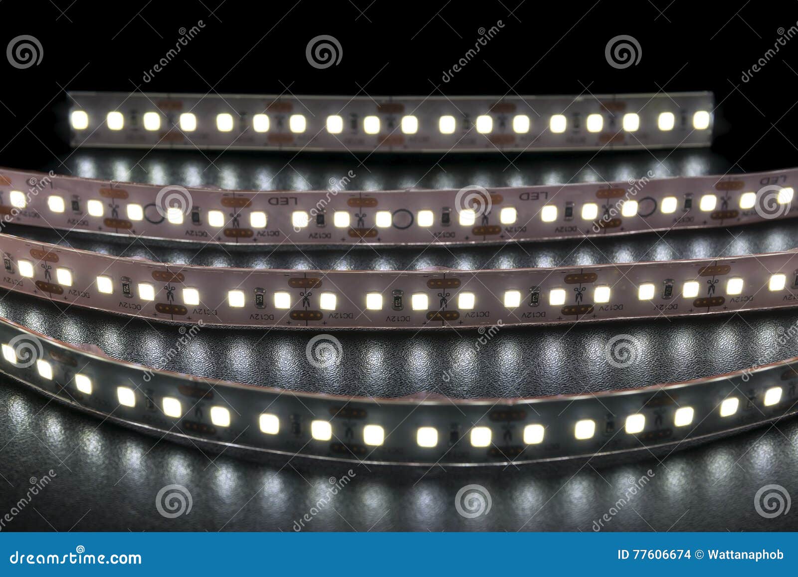 Group of LED lighting stock photo. Image of color, glow - 77606674