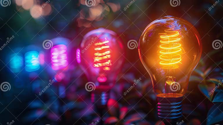 Group of Light Bulbs stock photo. Image of artificial - 316060552
