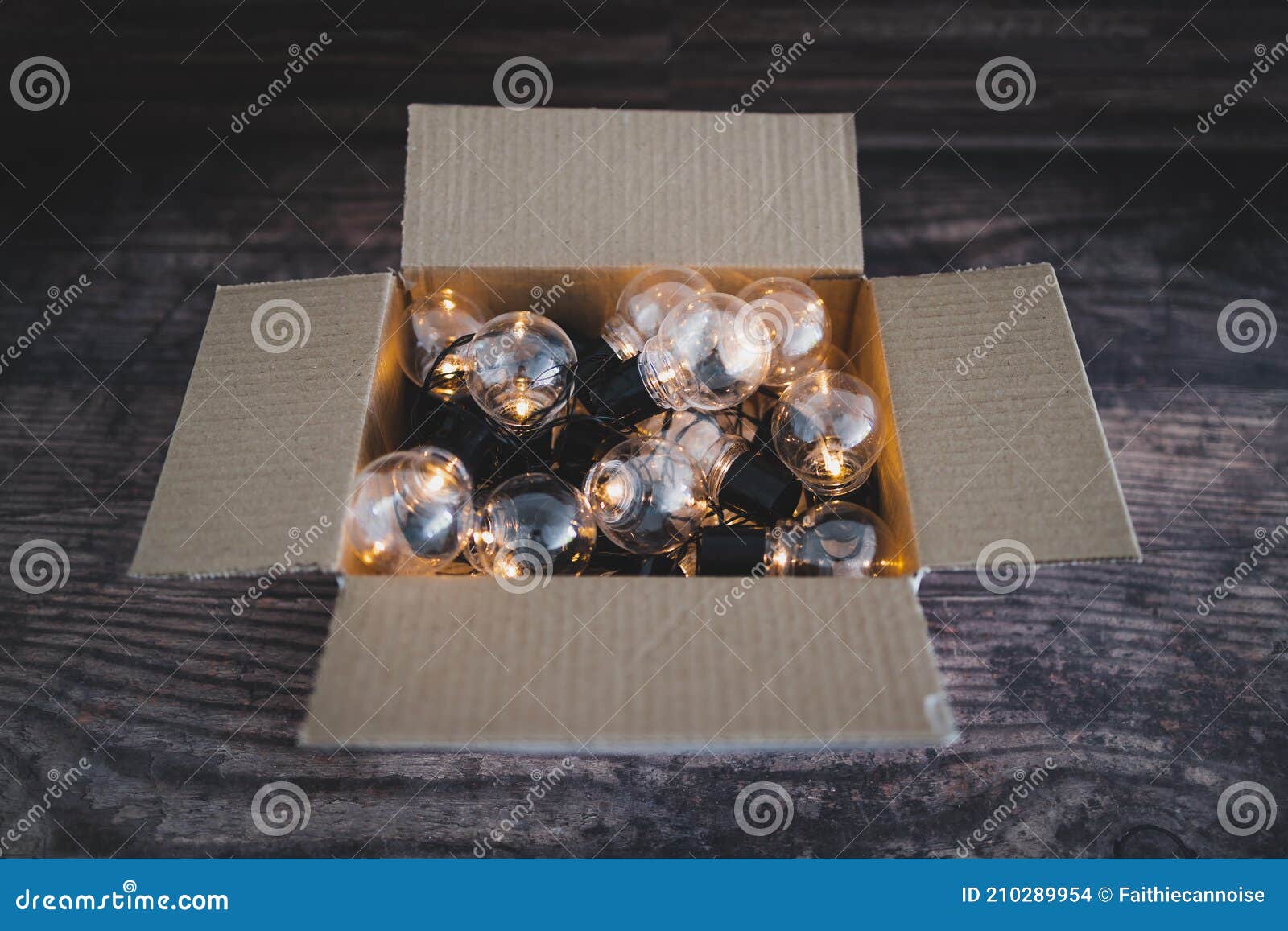 Group of Light Bulbs Shining from an Open Box, Mindset and Thinking ...