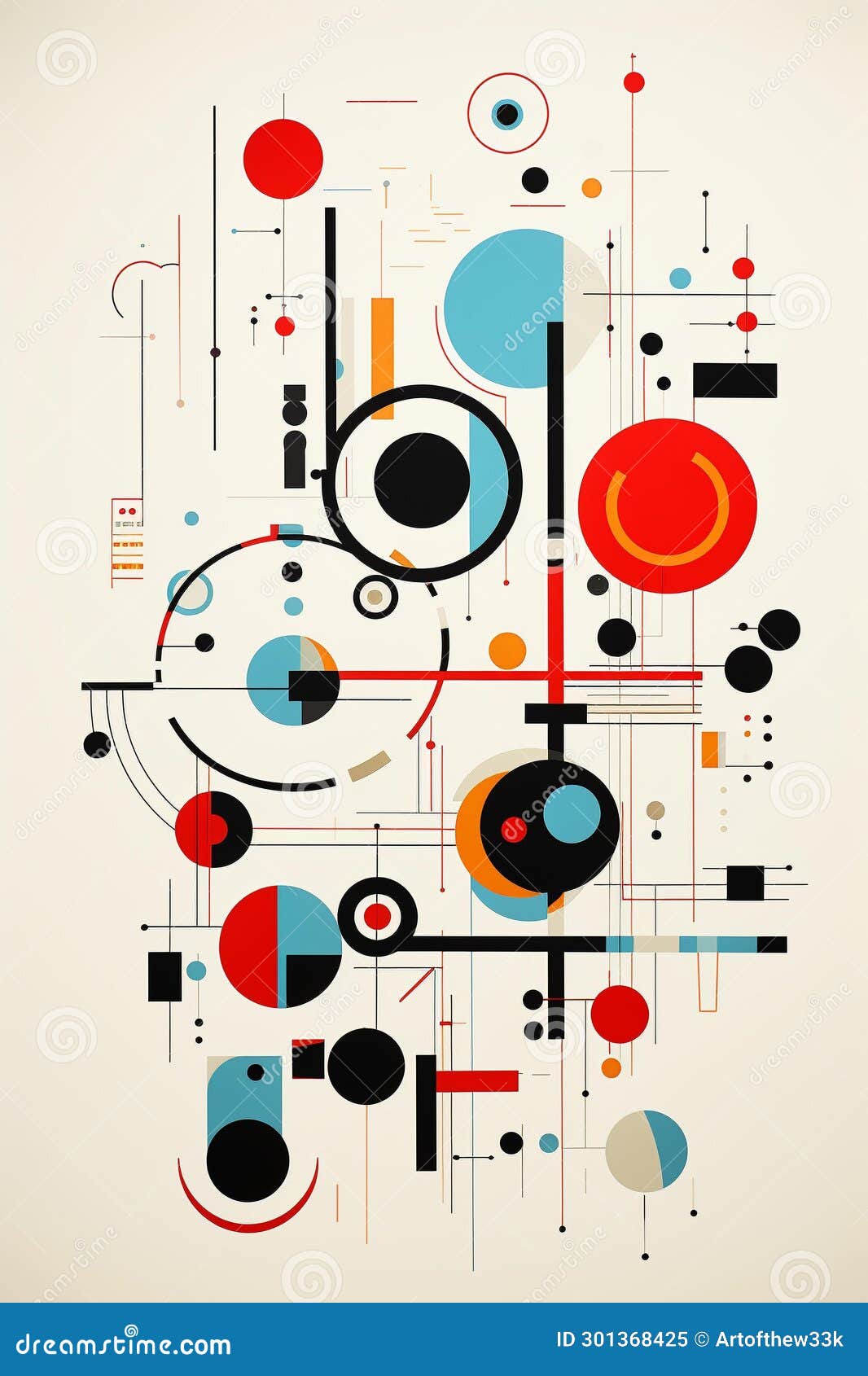 A Group of Lines and Shapes Working Together To Create a Dynamic ...