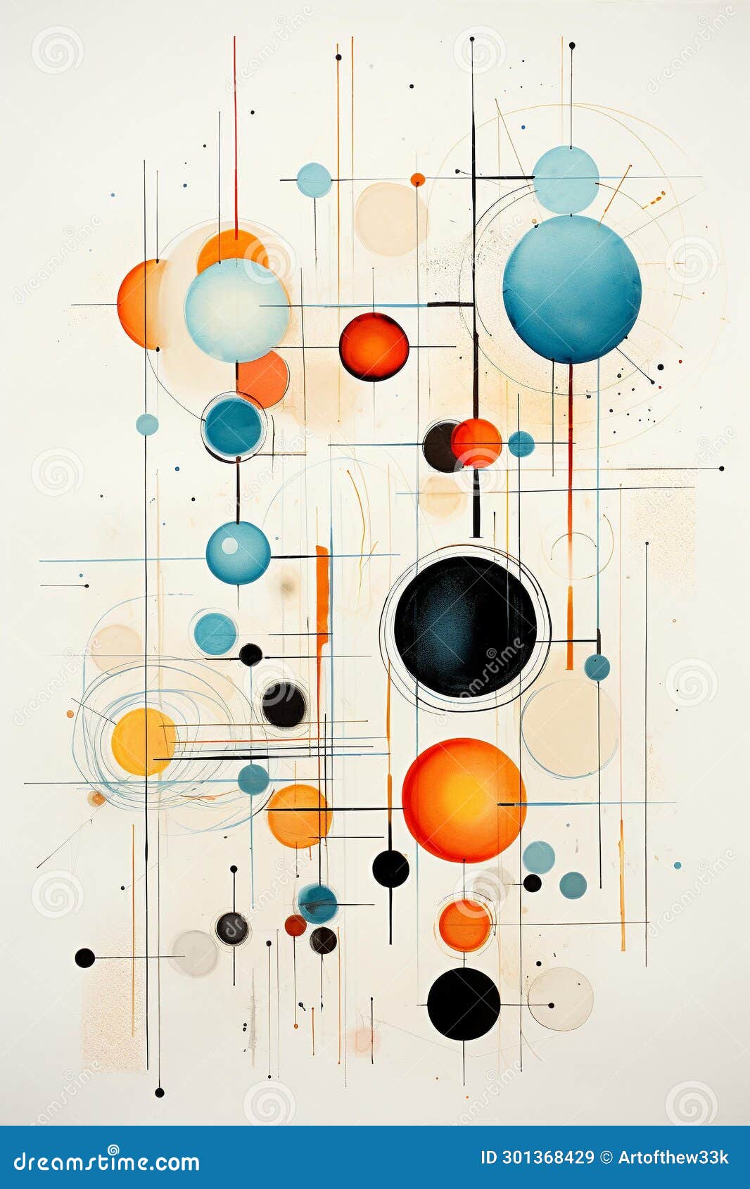 A Group of Lines and Shapes Working Together To Create a Dynamic ...