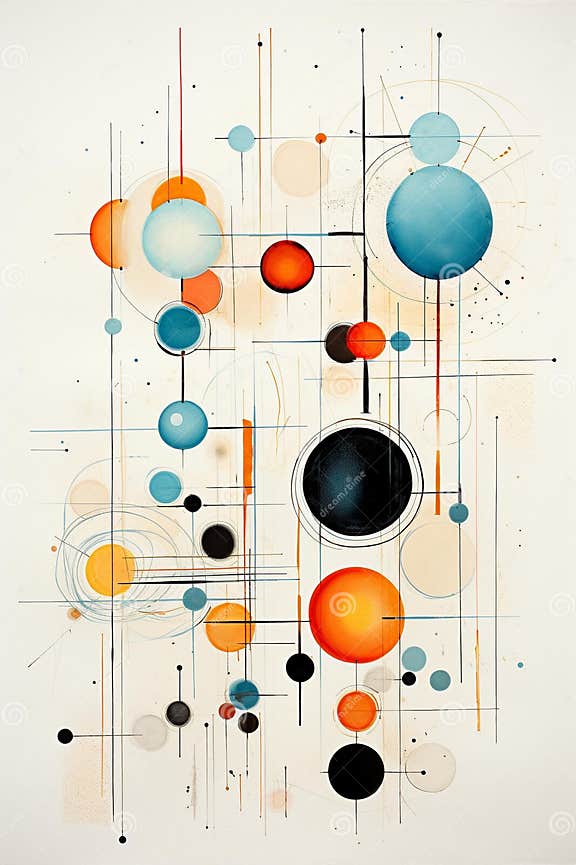 A Group of Lines and Shapes Working Together To Create a Dynamic ...